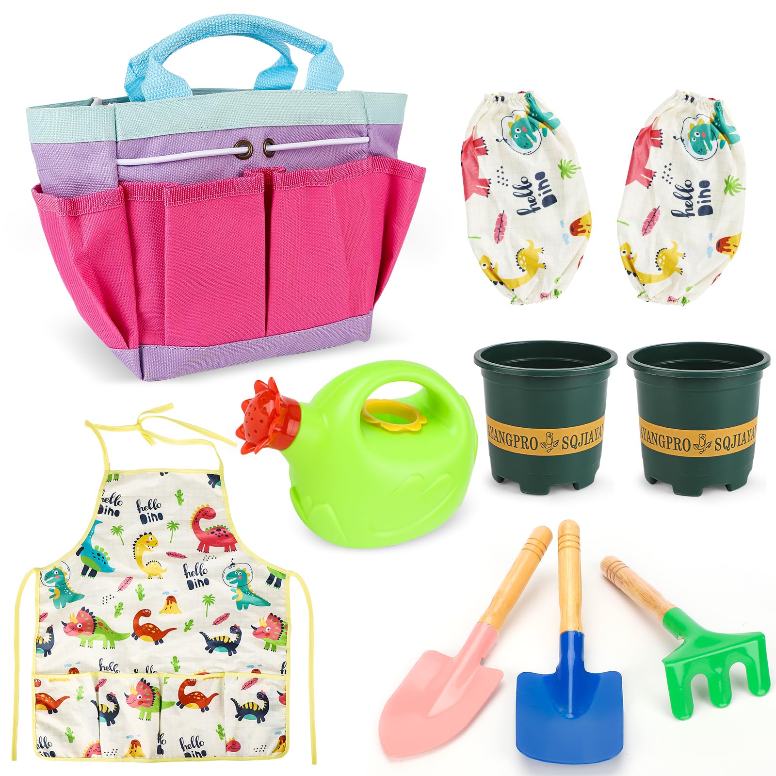 Amazon.com: Gardening Tool Set for Kids, Garden Tools Kit with Tote Bag ...