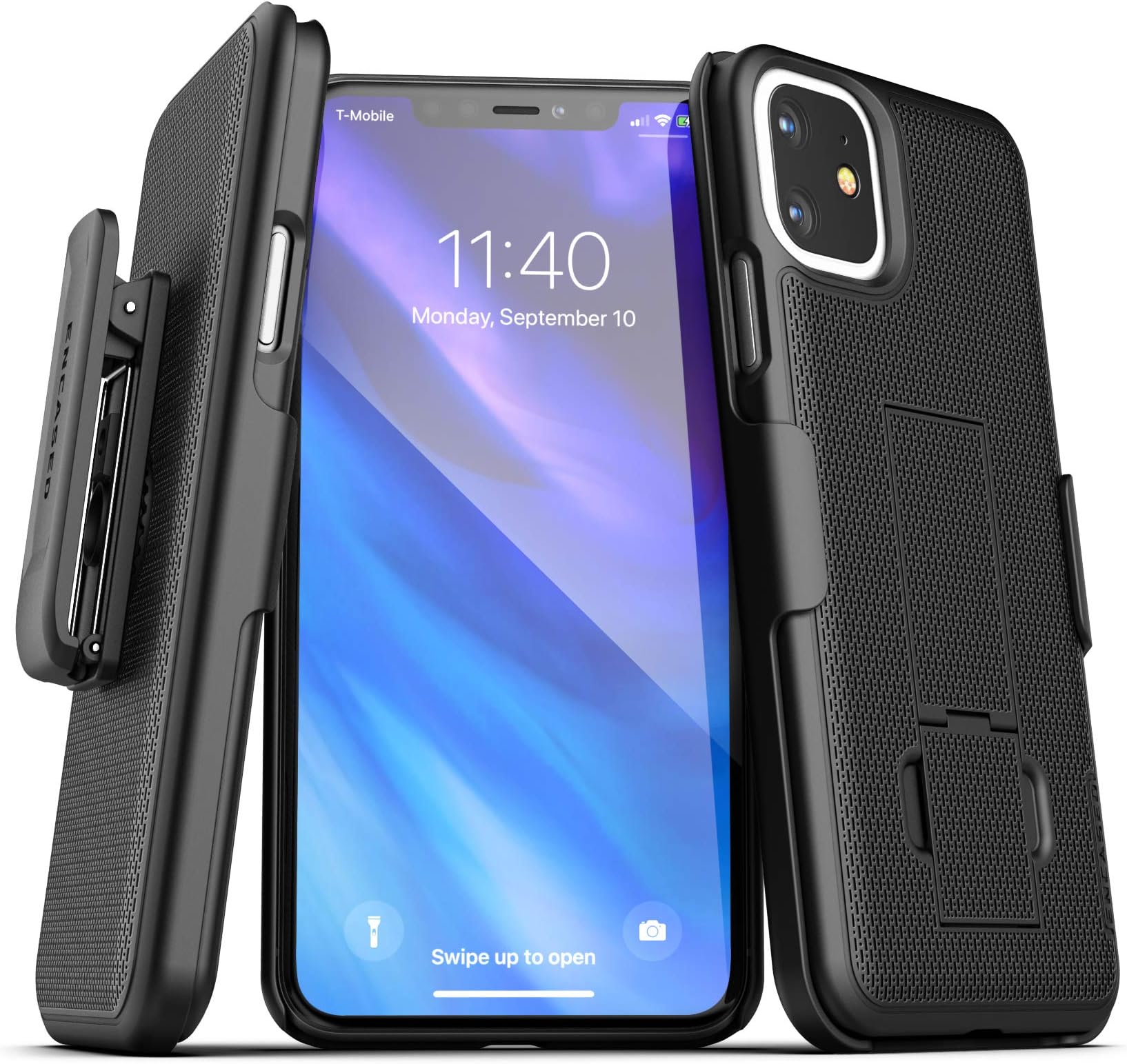Amazon.com: Encased DuraClip Holster for iPhone 12 Mini Case with Belt ...