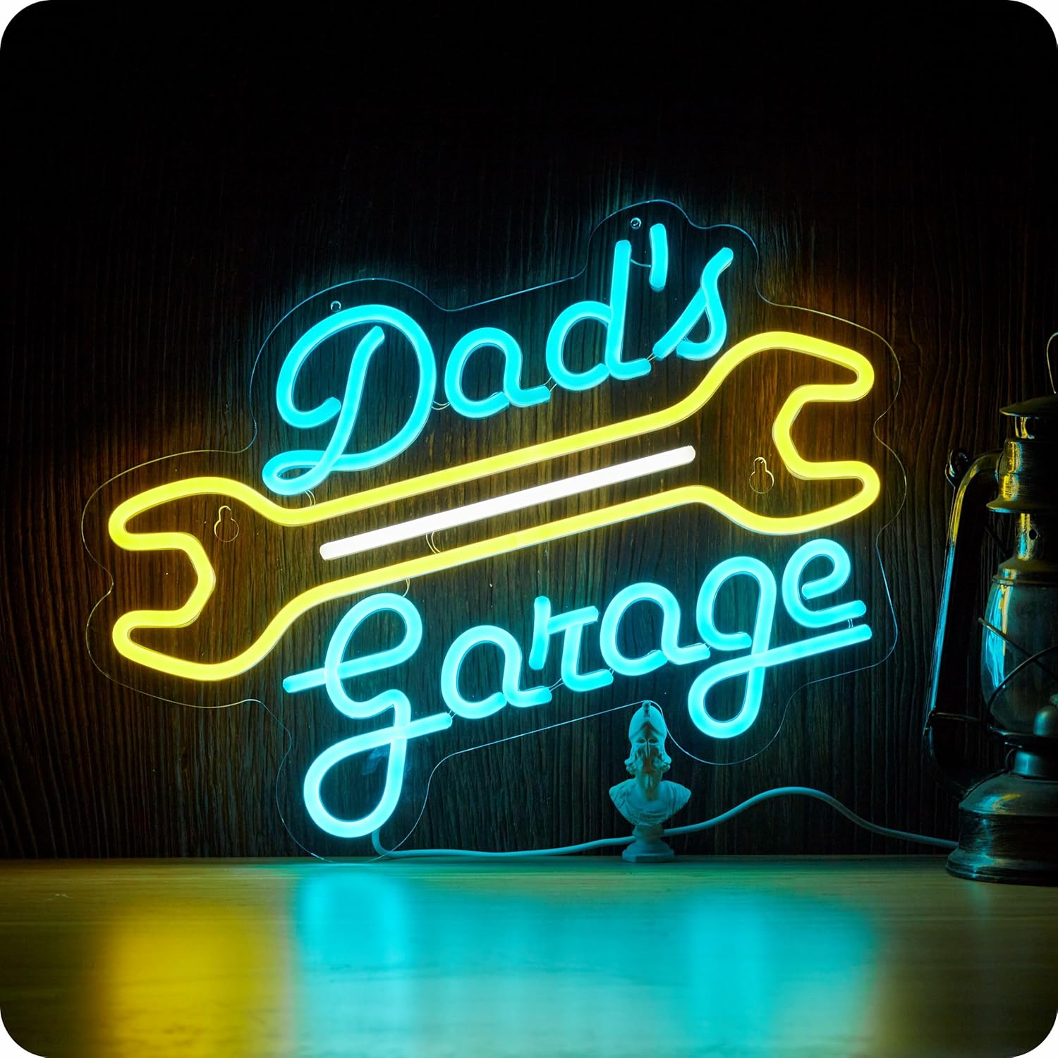 Garage Neon Sign for Wall Decor Dad's Garage LED Light Car signs for ...