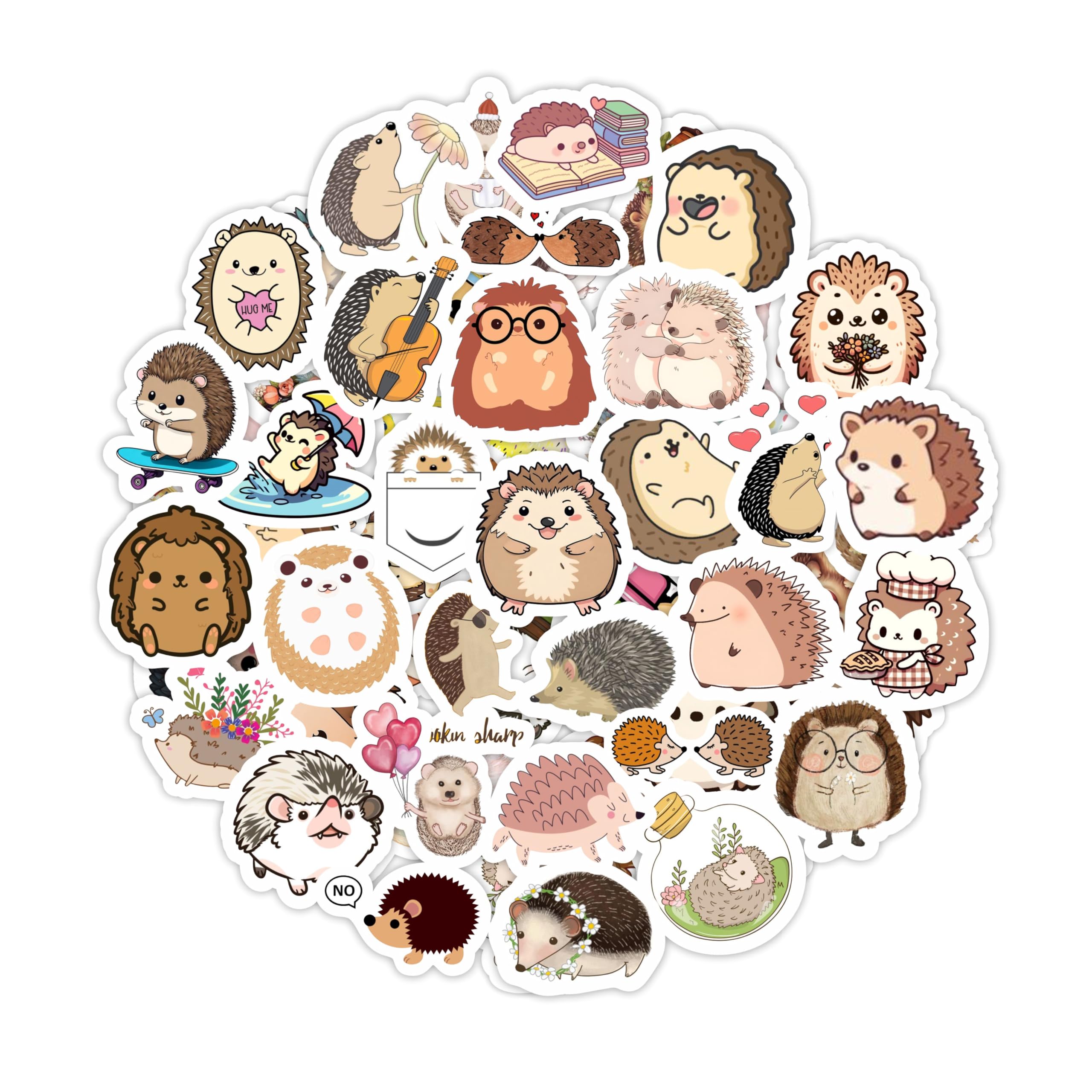 Amazon.com: Hedgehog Stickers for Water Bottle and Laptop - Hedgehog ...