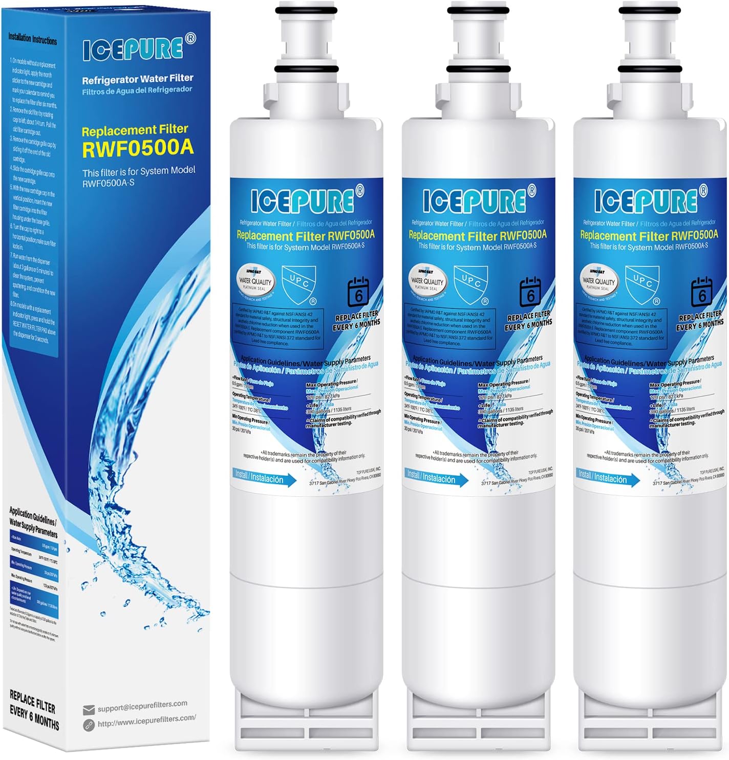 Amazon.com: Water Filter Replacement for Whirlpool, Kenmore, Maytag ...