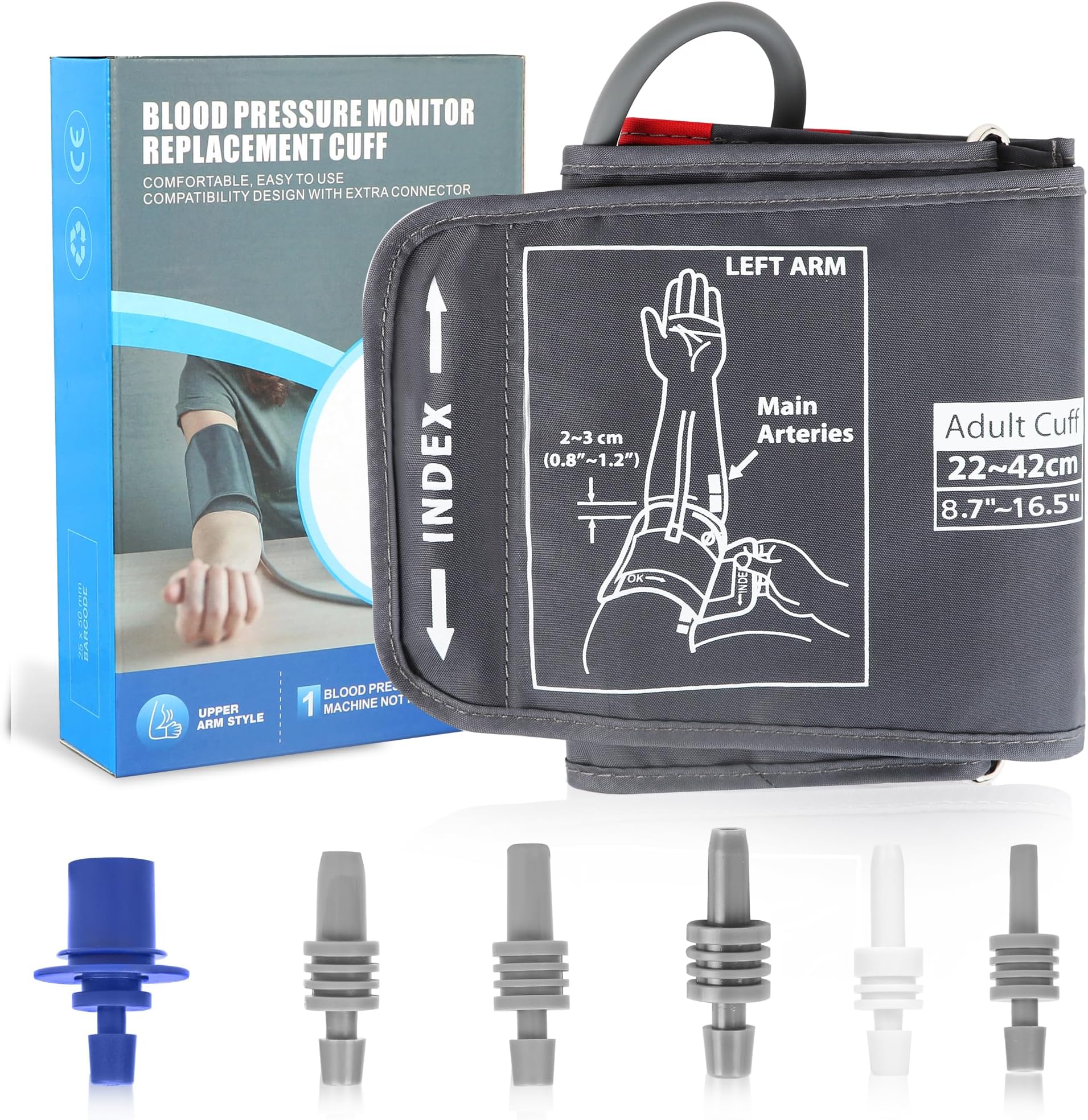 Amazon.com: 9"-17" Blood Pressure Cuff Arm, Wide-Range Standard/Medium ...