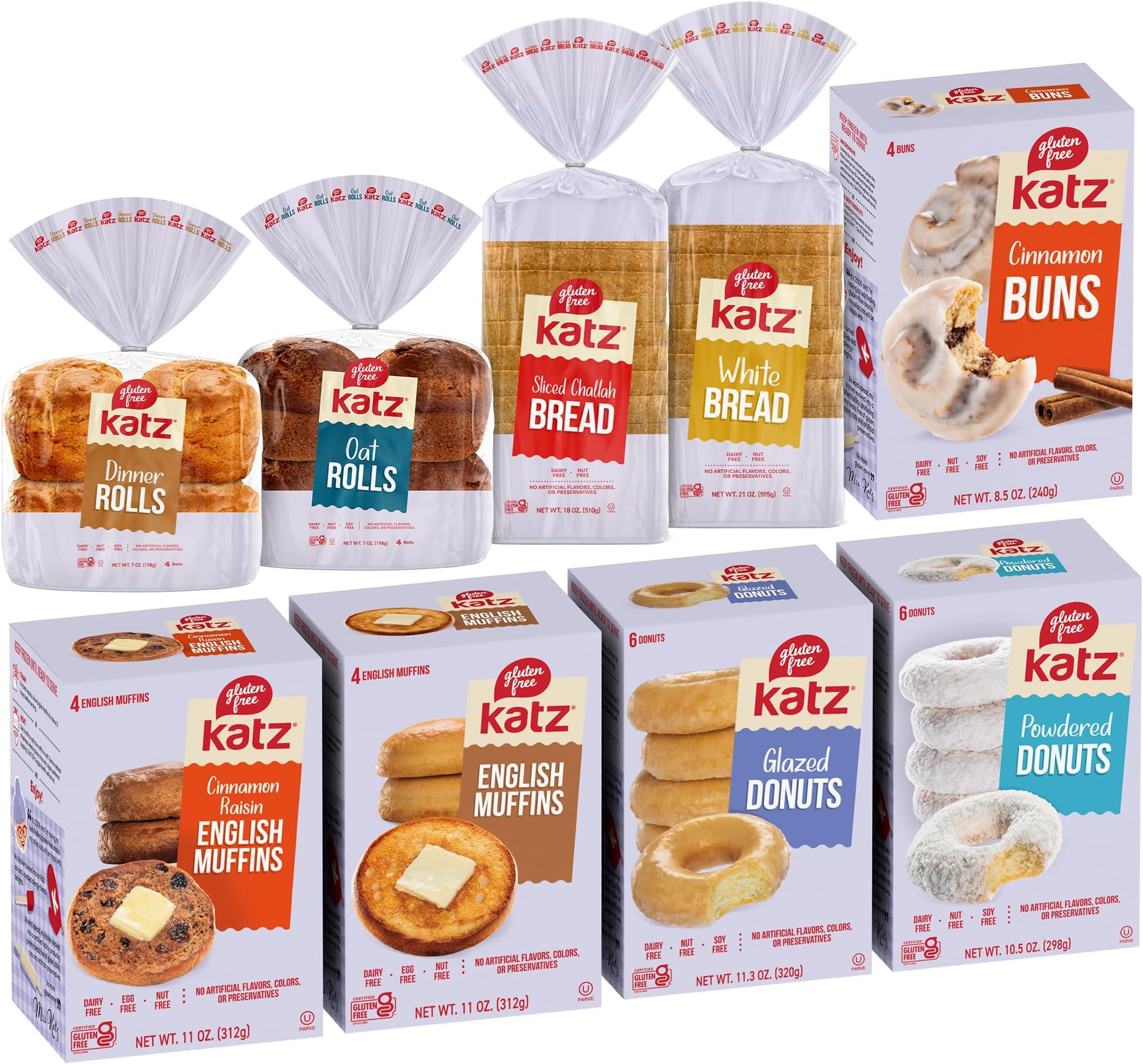 Amazon.com: Katz Gluten Free Snacks Variety Pack. Includes Cakes ...