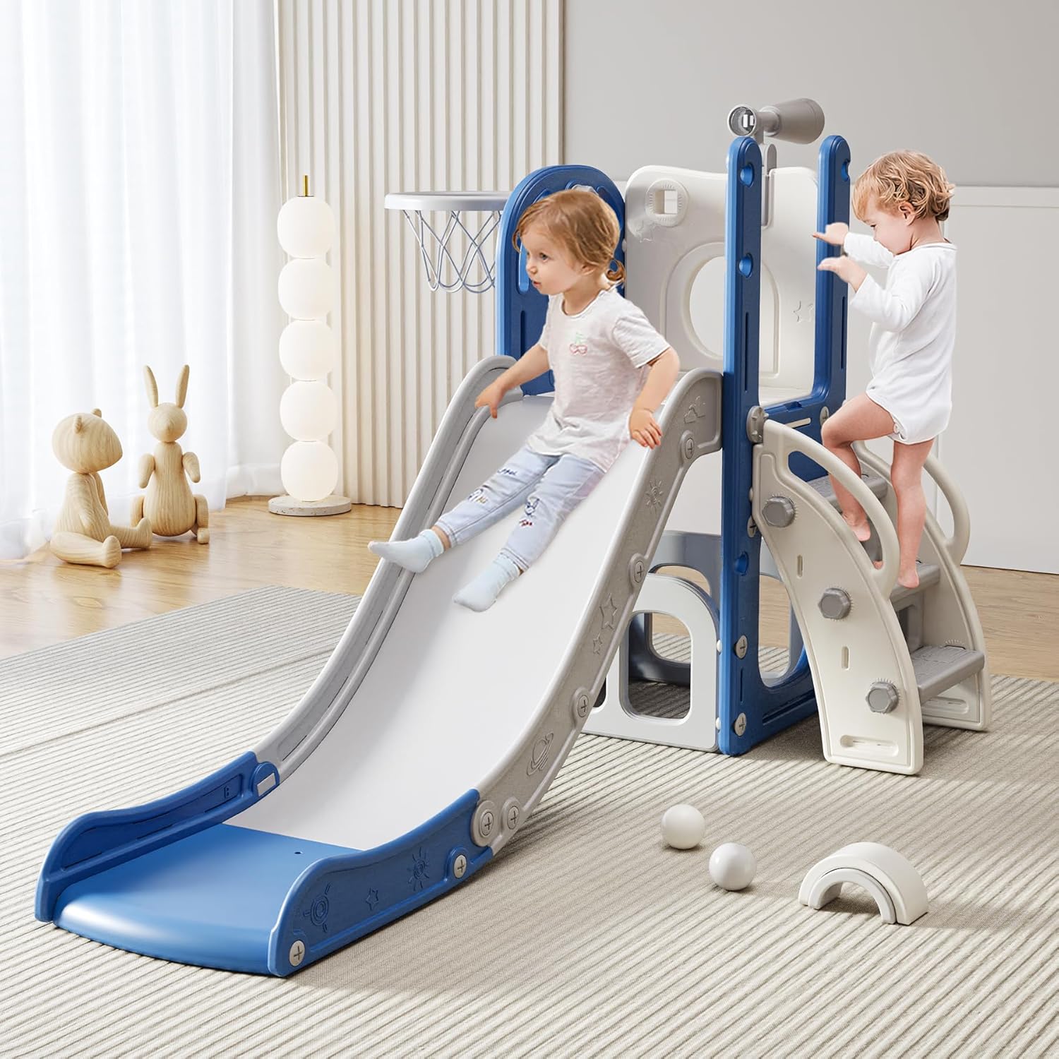 Amazon.com: DOREROOM Toddler Slide Baby Slide for Toddlers Kids with ...