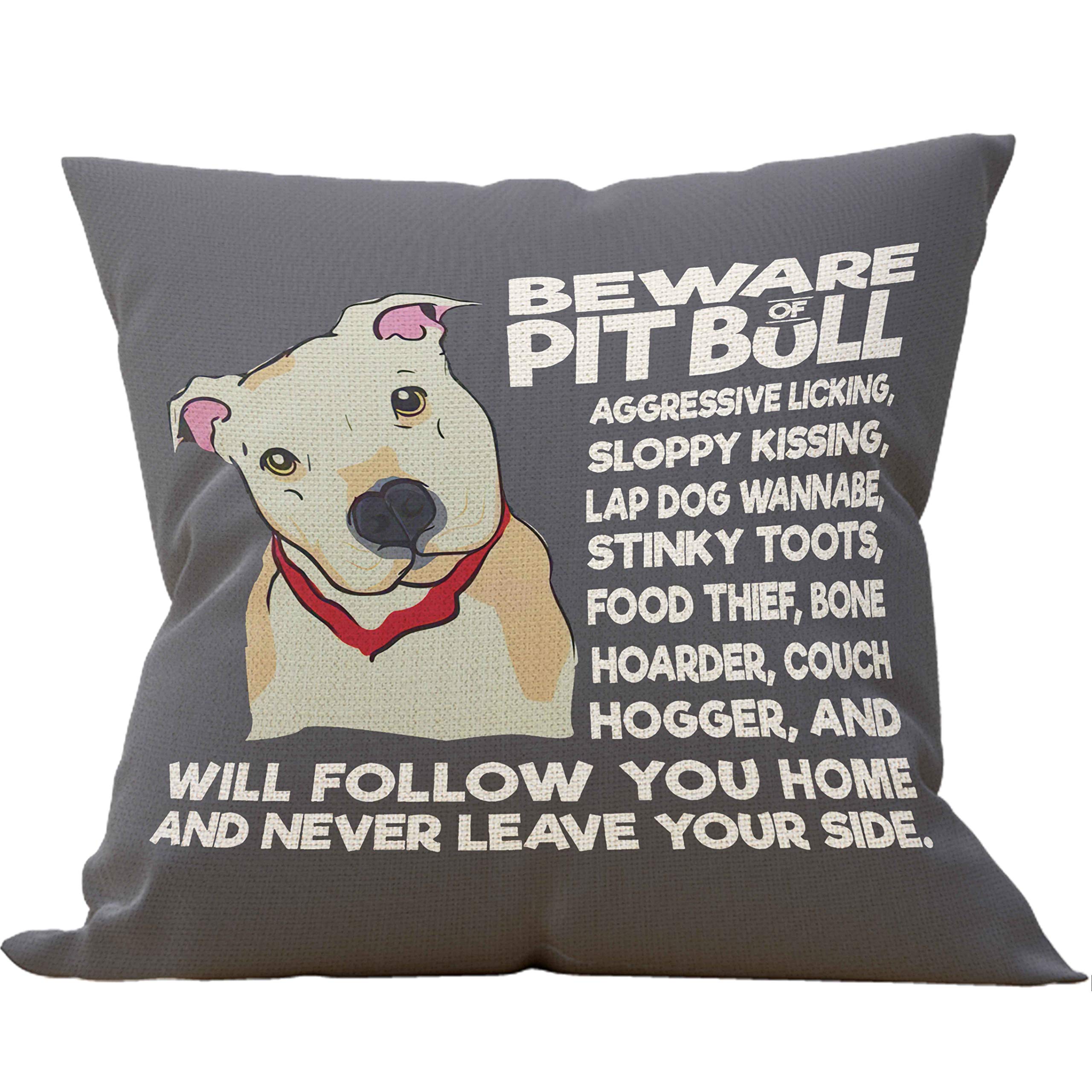 Amazon.com: Mancheng-zi Pitbull Gifts,Pitbull Pit Bull Pillow Covers ...