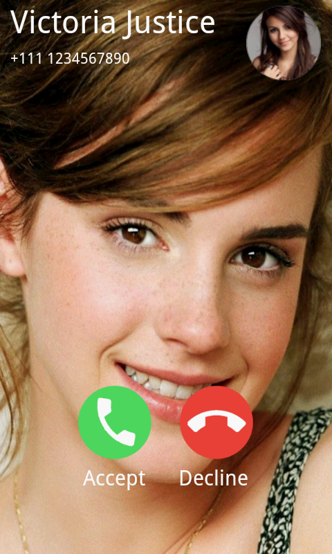 Emma Watson Full Screen Photo Call Receiver: app su Amazon Appstore