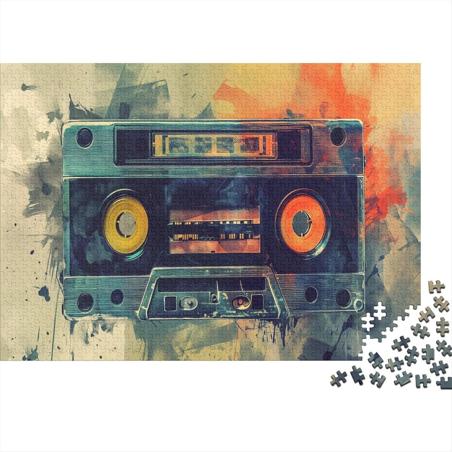 Radio Jigsaw Puzzles 300 Pieces for Adults Music Tape Jigsaw Puzzles ...