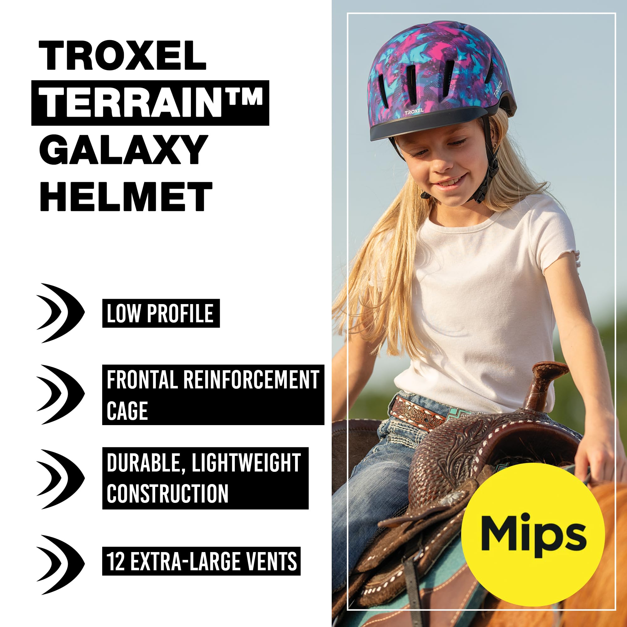 Snapklik.com : Troxel Terrain MIPS Cooling Horse Riding Helmet, Low ...