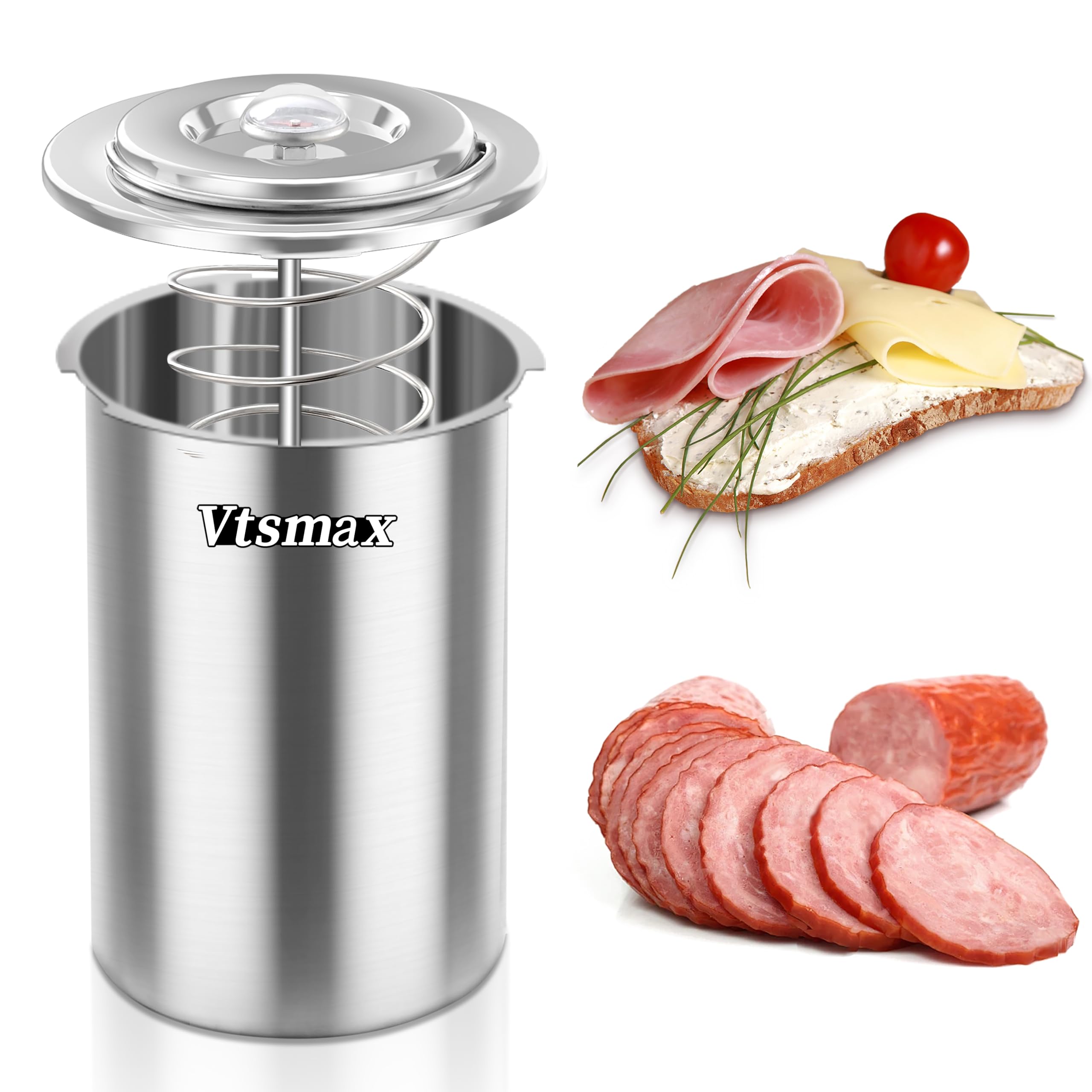 Amazon.com: Vtsmax Lunch Meat Maker- Homemade Deli Meat Press with ...