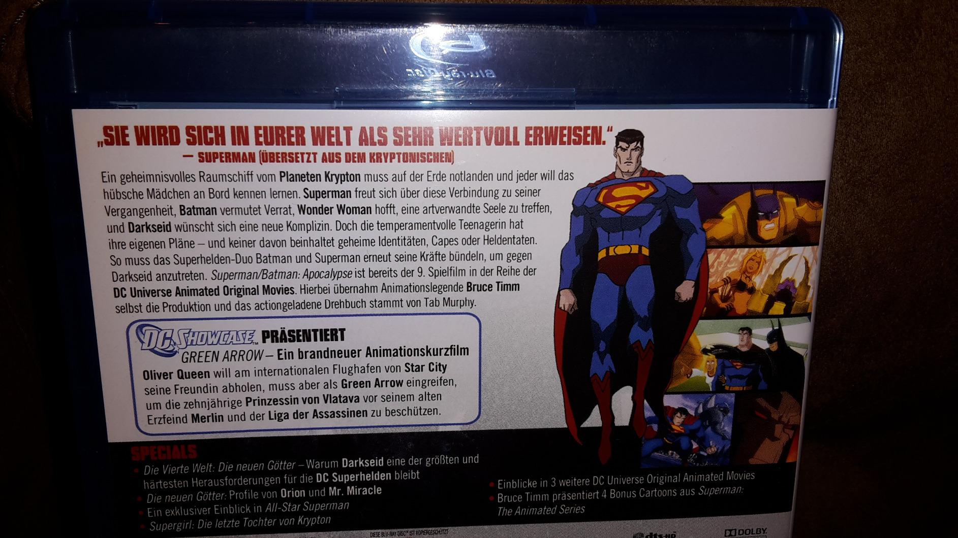 Superman/Batman: Apocalypse [Blu-ray]: Amazon.de: DVD & Blu-ray