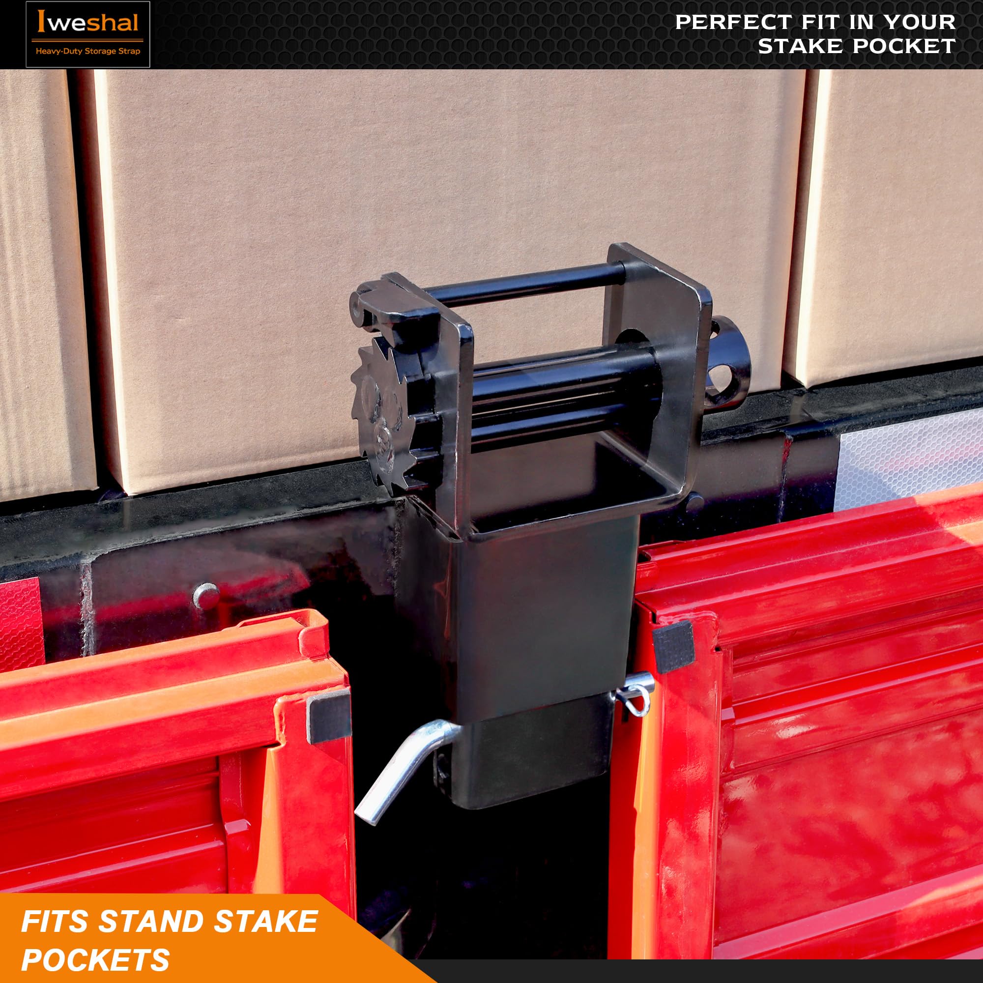 Stake Pocket Winch Heavy Duty Trailer - 5400 Lb Capacity, Adjustable ...