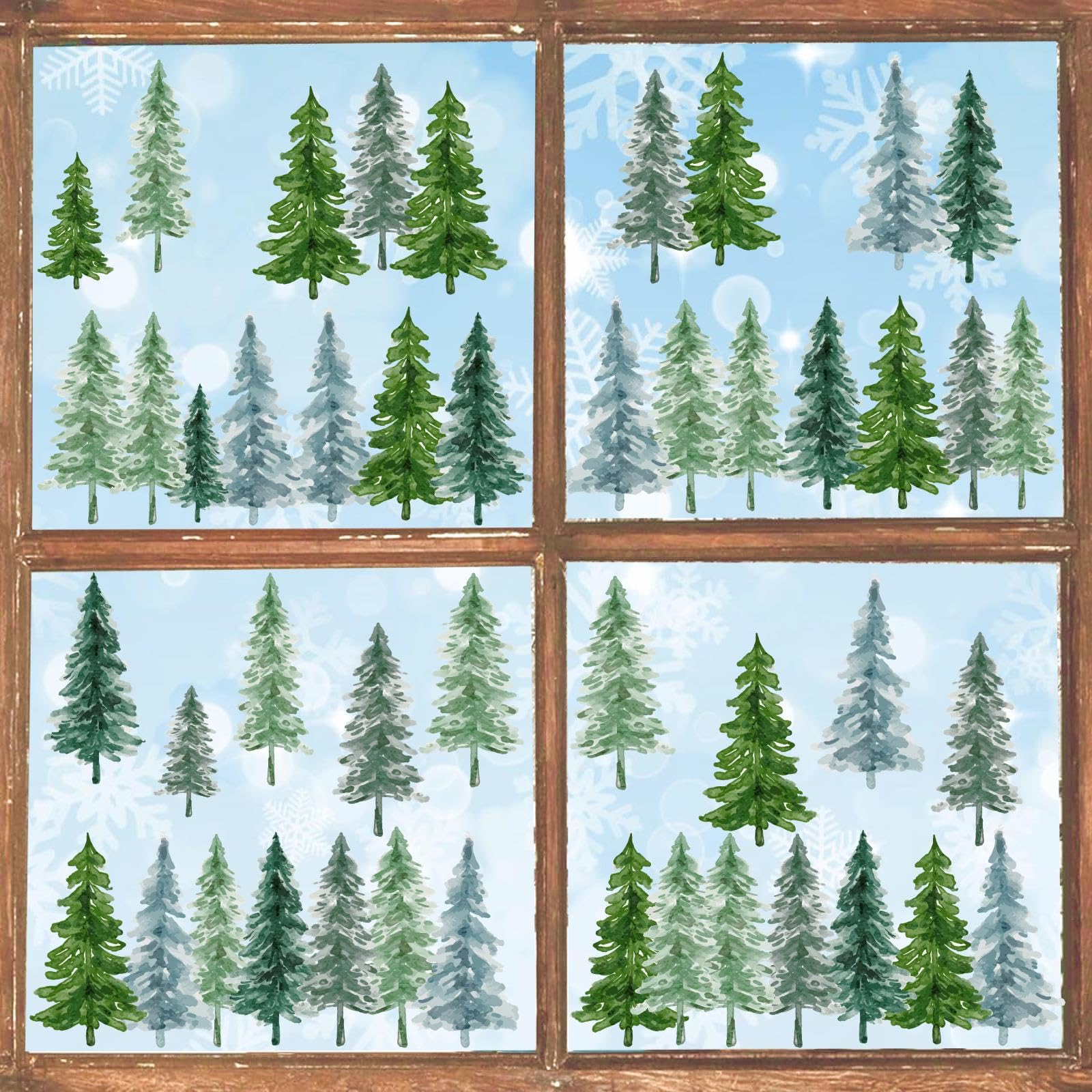Amazon.com: Pine Tree Wall Stickers Small Tree Wall Decal Forest Pine ...