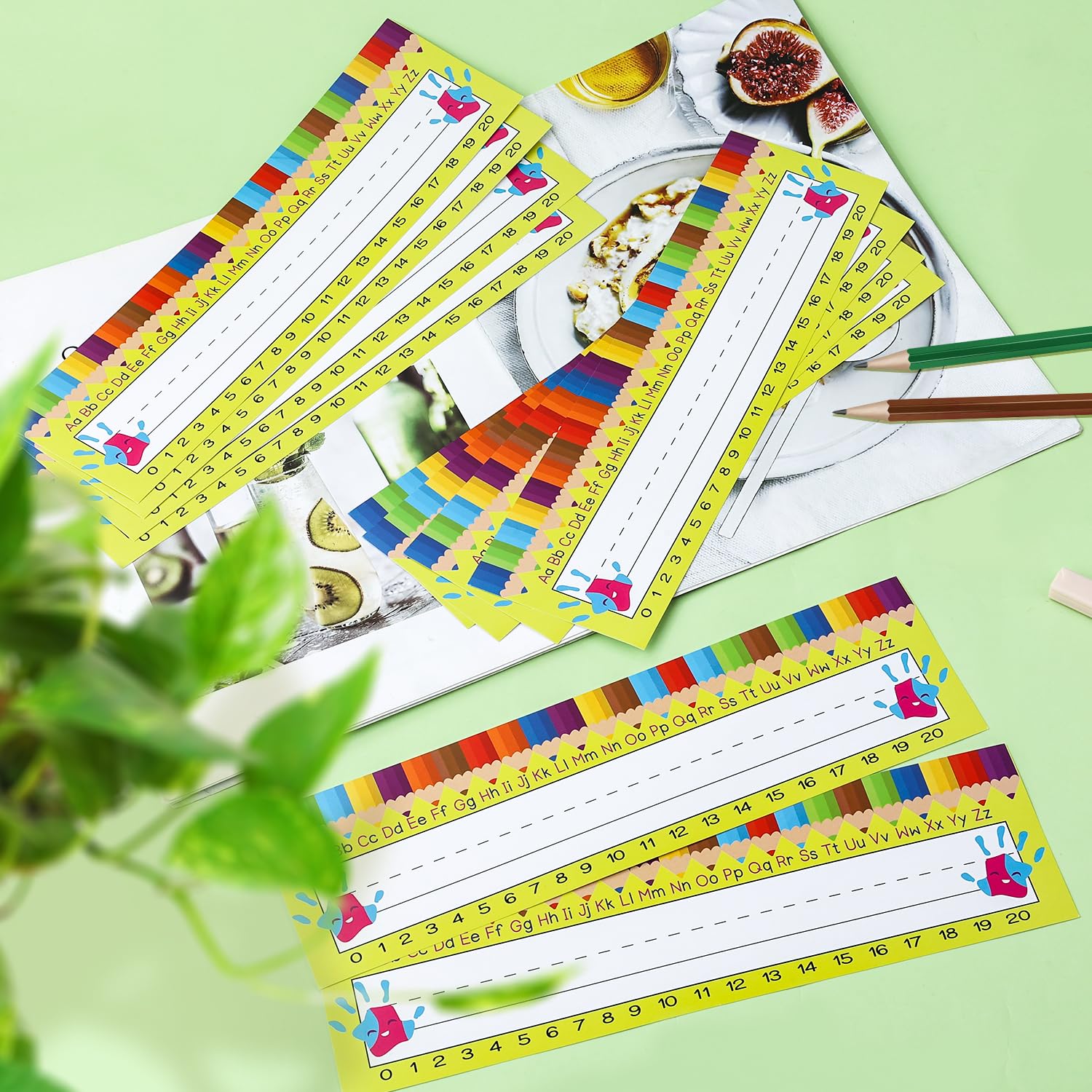 Student Desk Name Plates Manuscript 36-Pack Classroom Name Tags ...