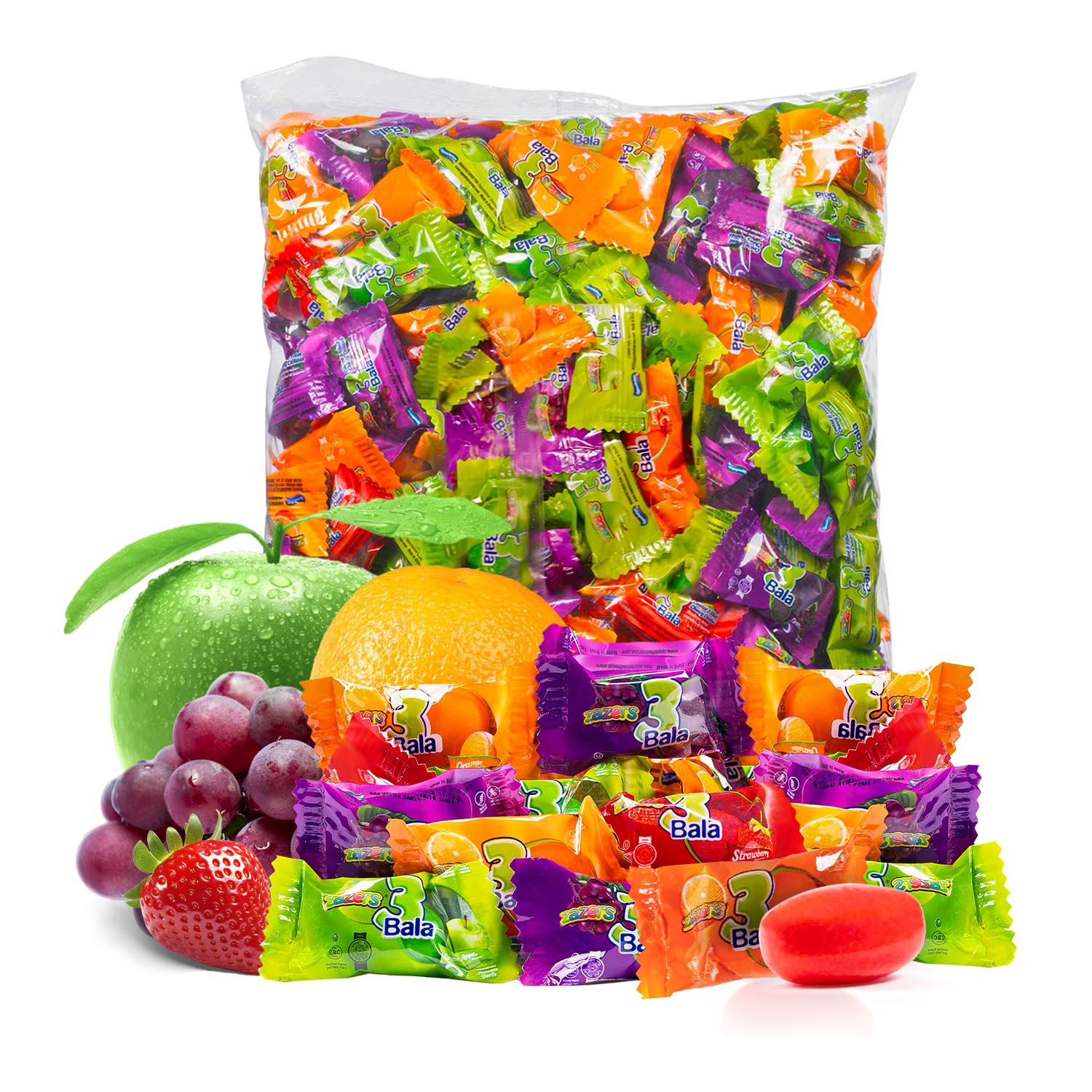 Amazon.com : 3Bala chewy filled candy (Assorted) : Grocery & Gourmet Food