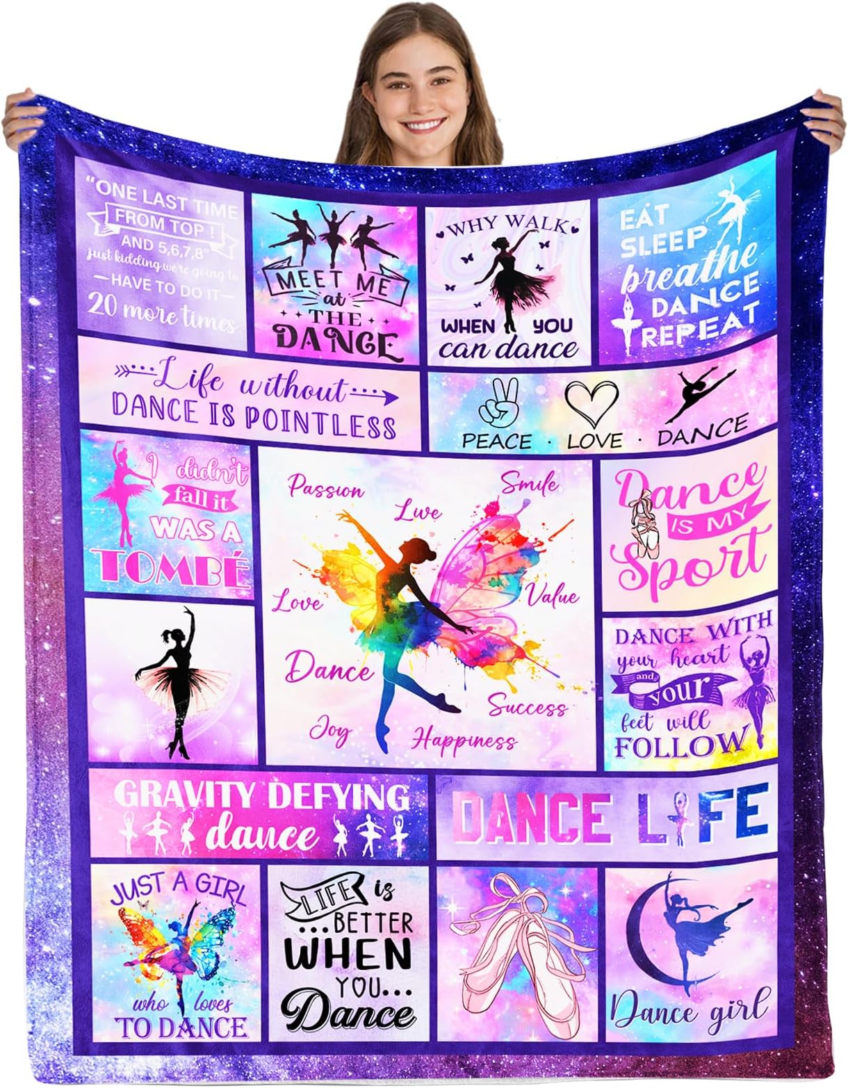 Amazon.com: LGULDZ Dancer Gifts for Girls Dancer Blanket Best Dance ...