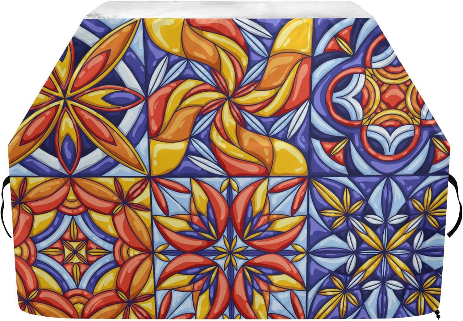 Amazon.com : Mexican Talavera Tile Grill Cover with Adjustable String ...
