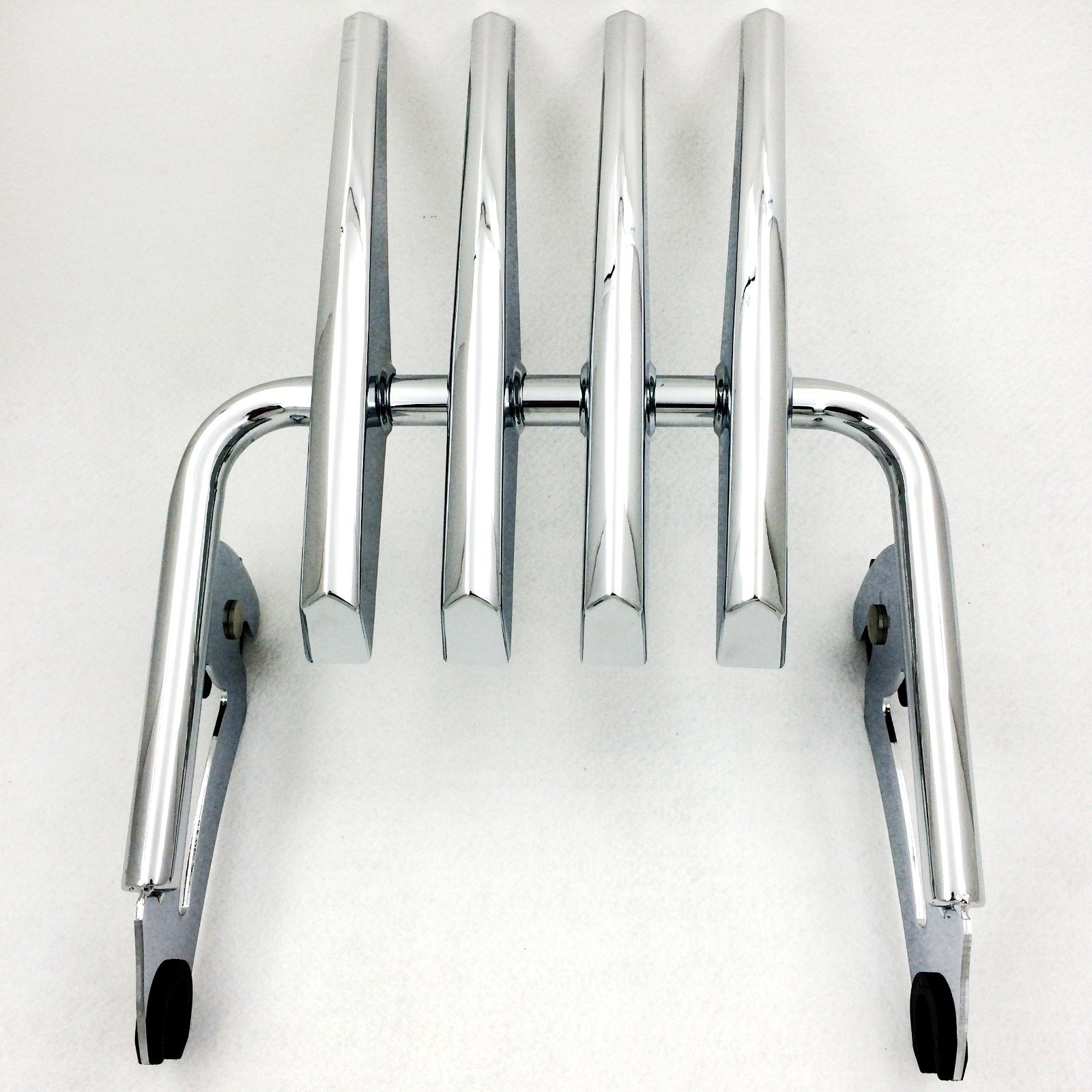 Amazon.com: SMT-Chrome Detachable 2up Stealth Luggage Rack Mounting ...