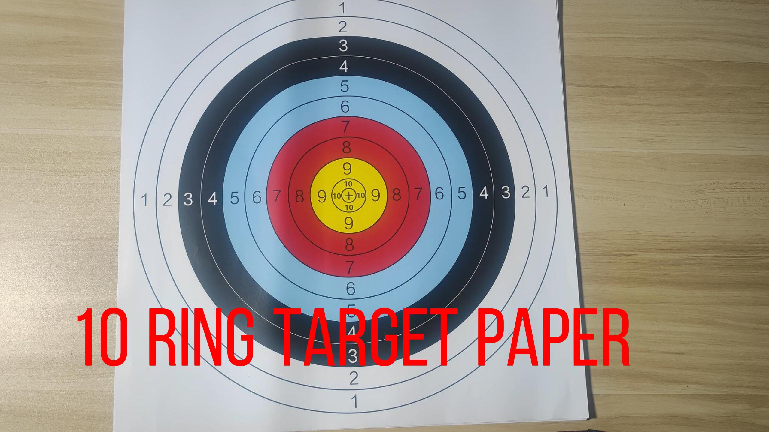 Target 10 Pcs 40*40cm Standard Archery Targets Paper Hunting Shooting ...