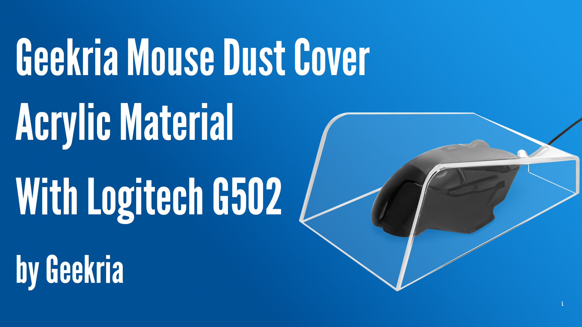 Watch Geekria Mouse Dust Cover Acrylic Material With Logitech G502 on ...