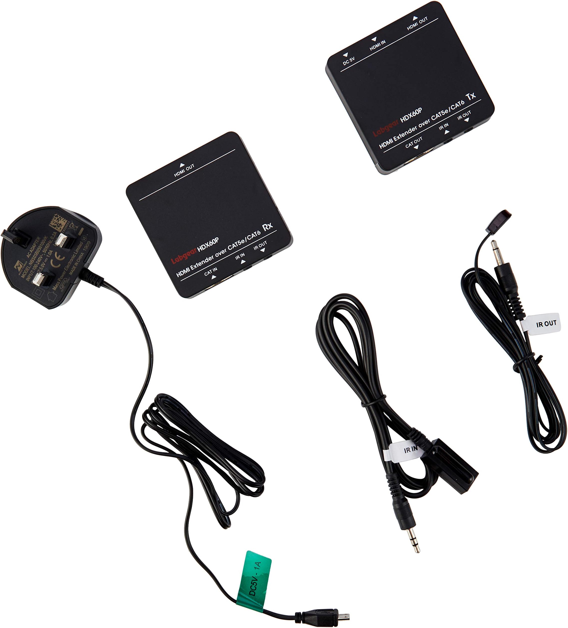 Labgear HDX60P HDMI Extender - Extend HD Video, Audio and IR Signals Up ...