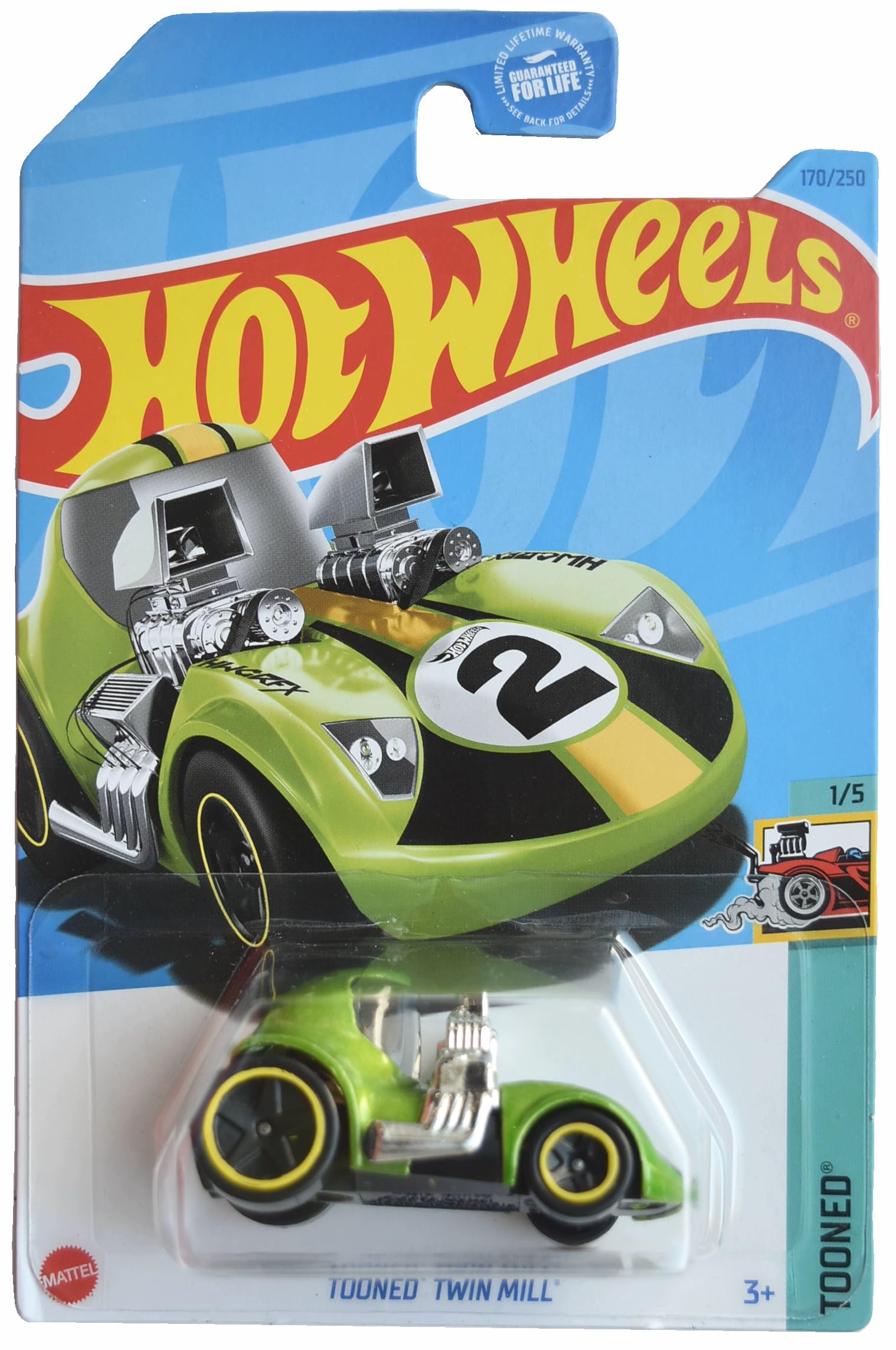 Amazon.com: Hot Wheels Tooned Twin Mill, Tooned 1/5 [Green] 170/250 ...