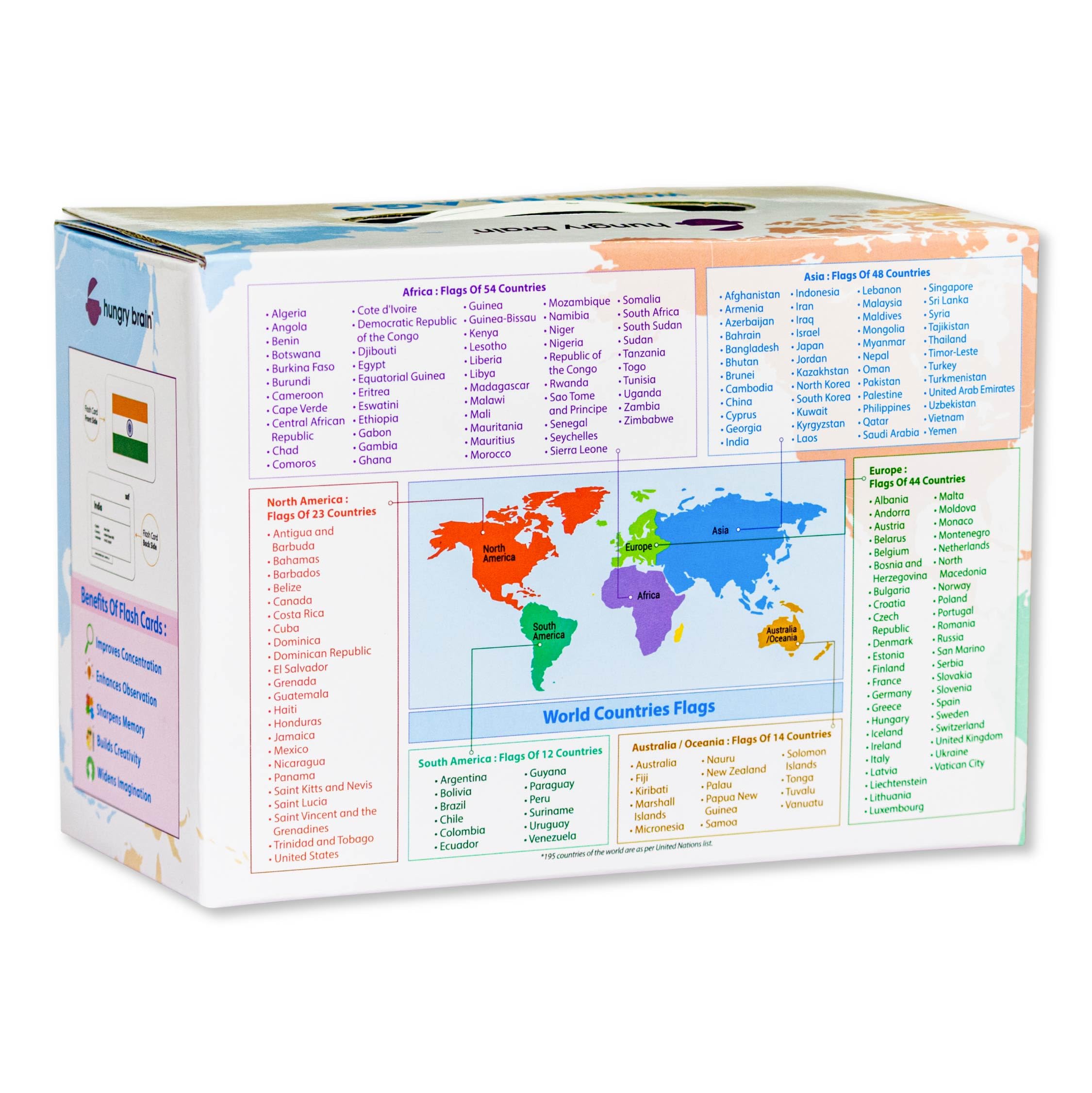 My First Countries Of The World Flashcards 195 Country Flag ...