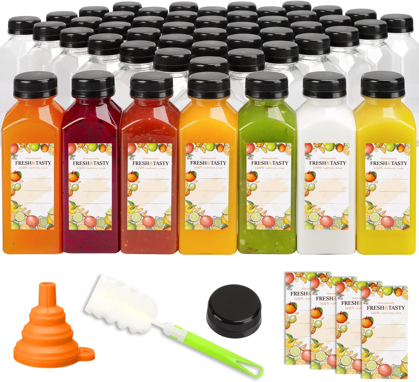 Amazon.com: 120 Pcs Mini Liquor Bottles, Plastic Spirit Bottle Mini ...