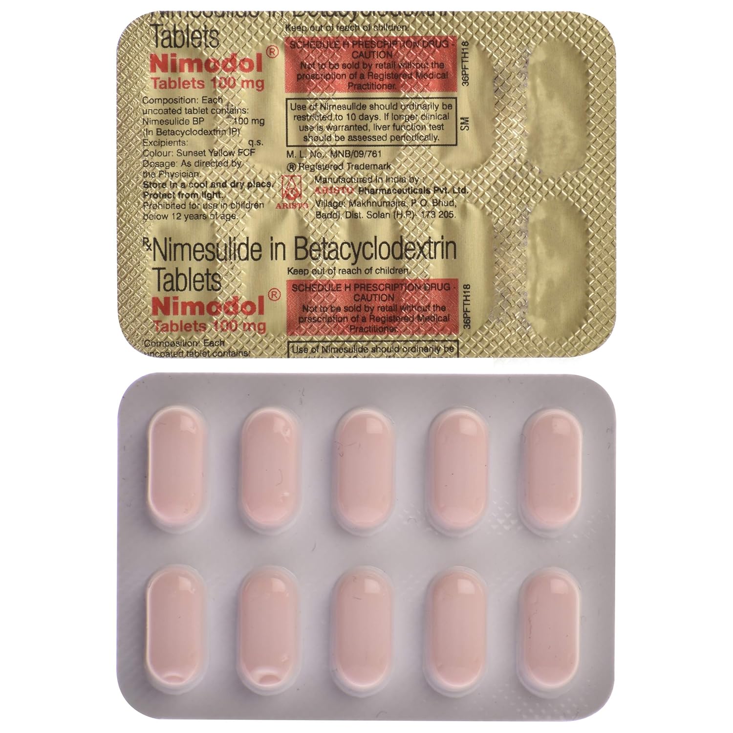 Nimodol 100 mg - Strip of 10 Tablets : Amazon.in: Health & Personal Care