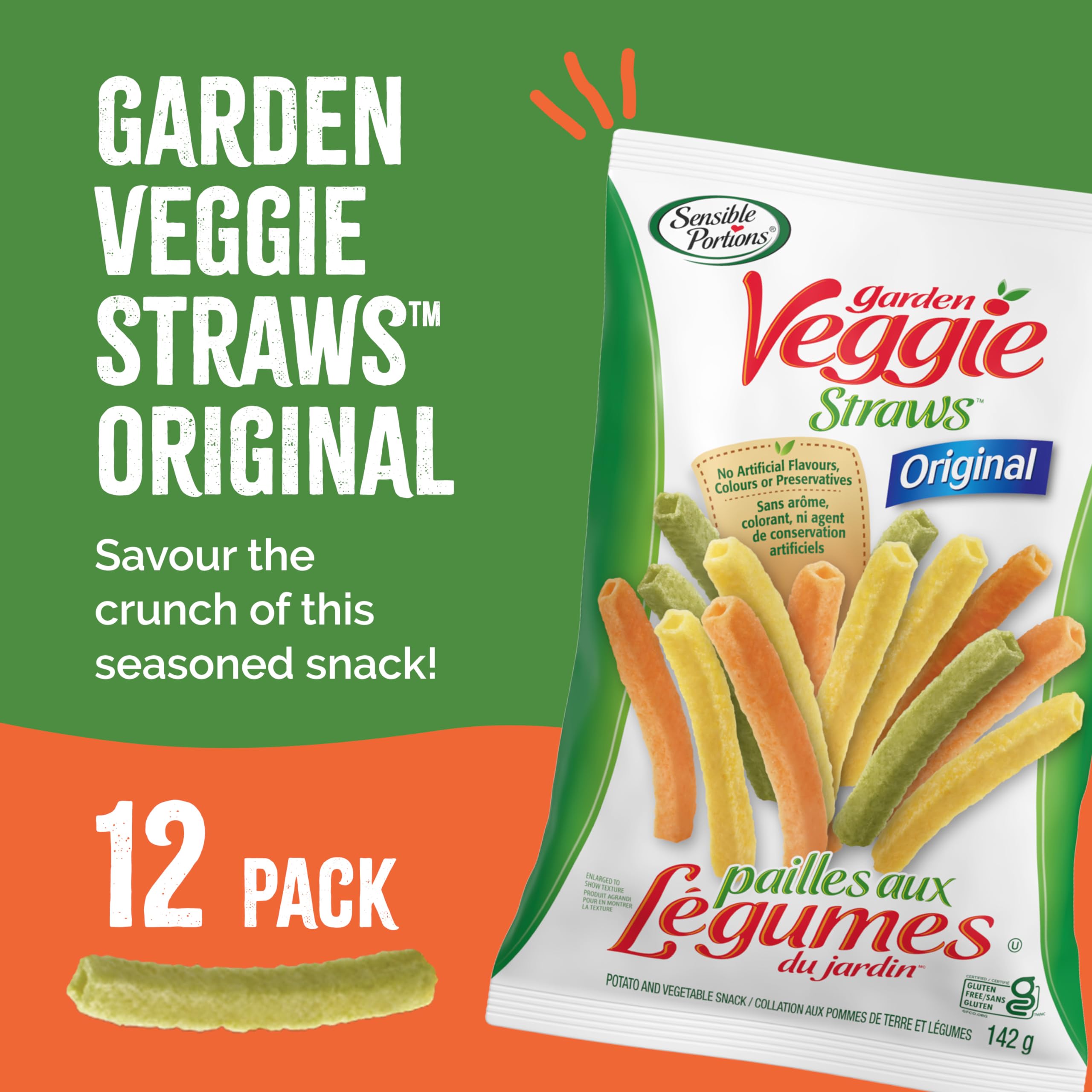 Veggie Straws Original Flavors Sensible Portions Veggie Straws,