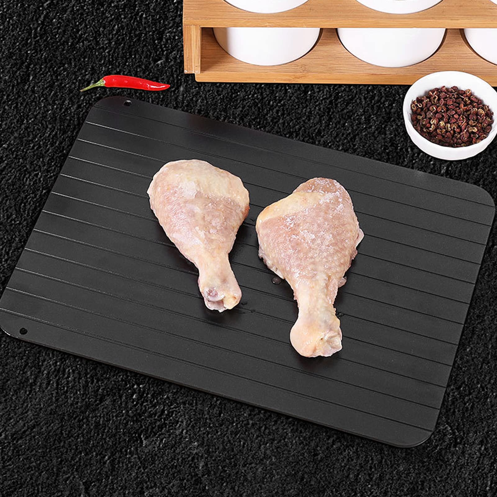 Meat Tray Defrosting Box, Aluminum Alloy Tray, USB Quick Thawing ...