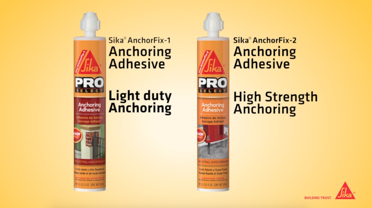 Watch Sika AnchorFix Anchoring Adhesive Instruction Video on Amazon Live