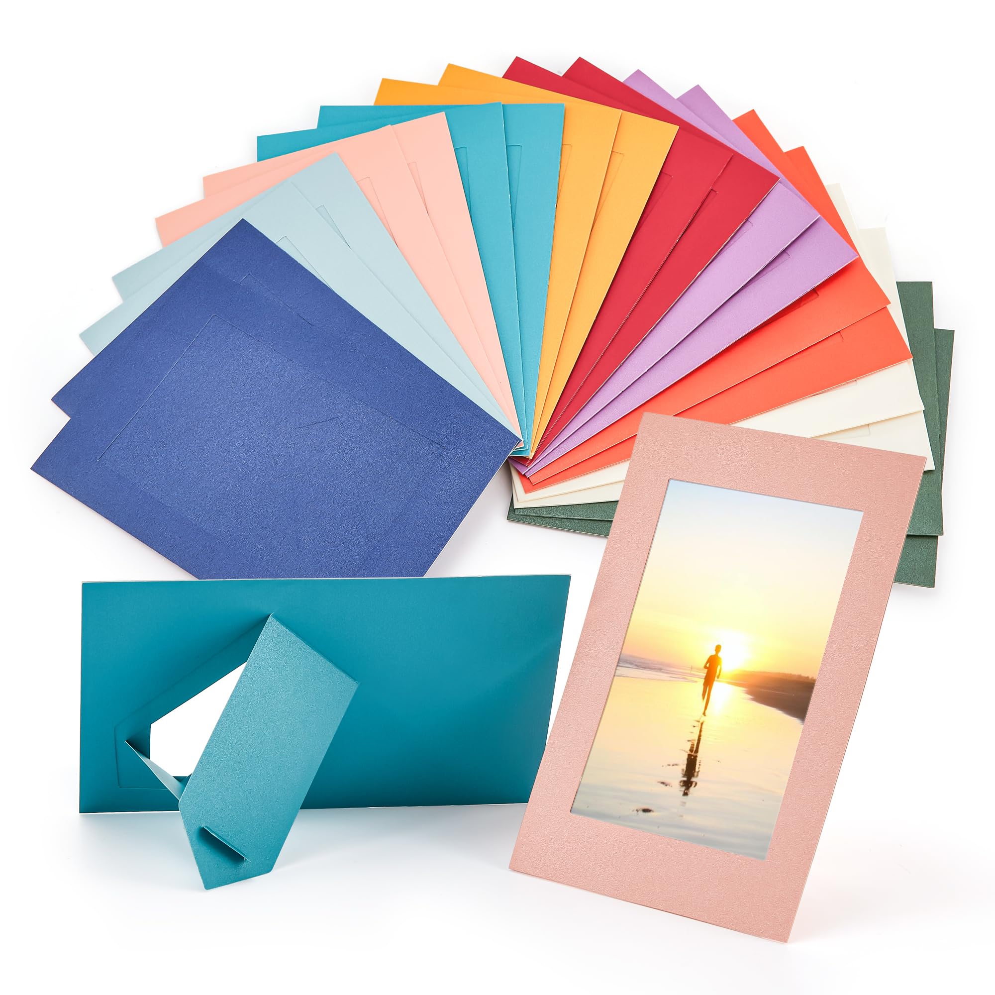 Amazon.com - AntNest 50 Packs Paper Picture Frames 4x6,Multicolor ...