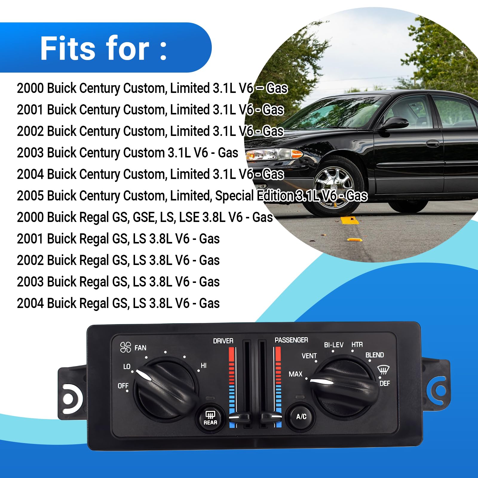 99 Buick Century Heater Control