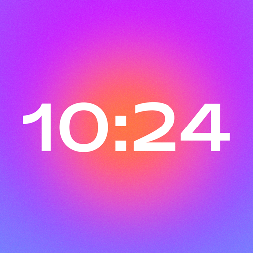Aura Clock Screensaver: Fullscreen Digital Timer with Custom Gradient ...