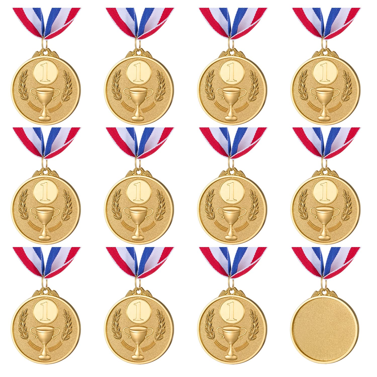 Abaokai 12 Pieces Gold Award Medals Championship Trophy Style For ...