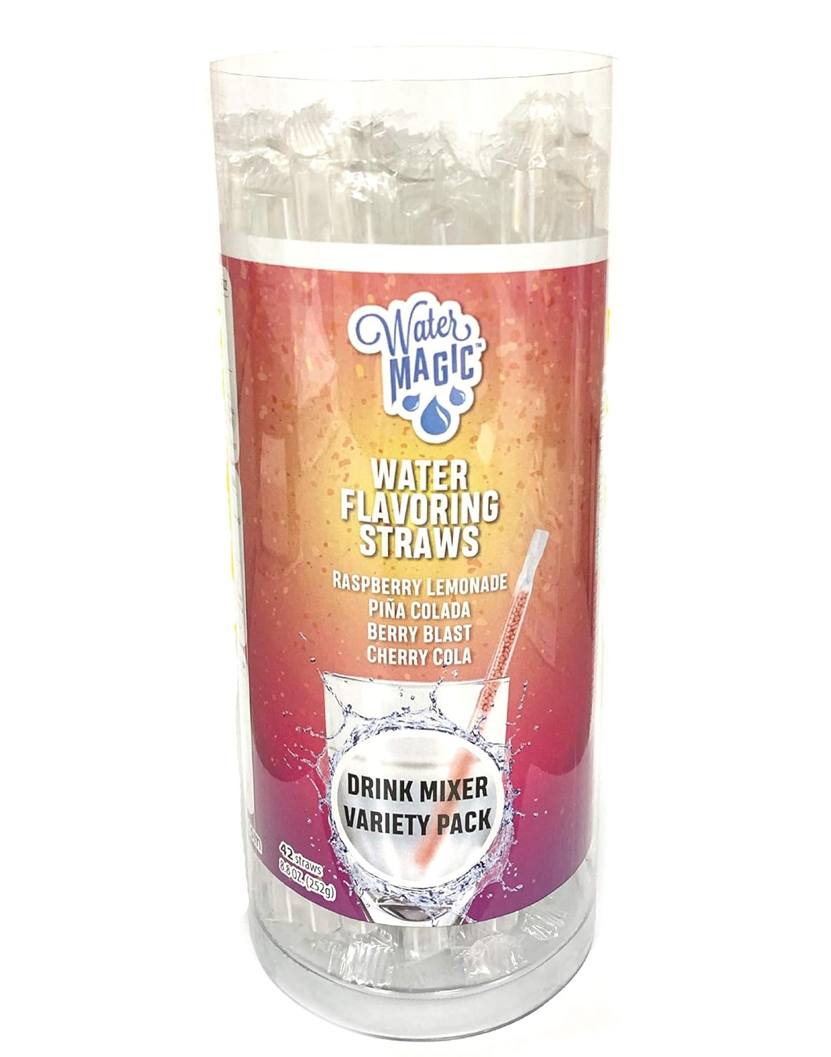Amazon.com: Drink Mixer Tube 40ct, Raspberry Lemonade, Pina Colada ...