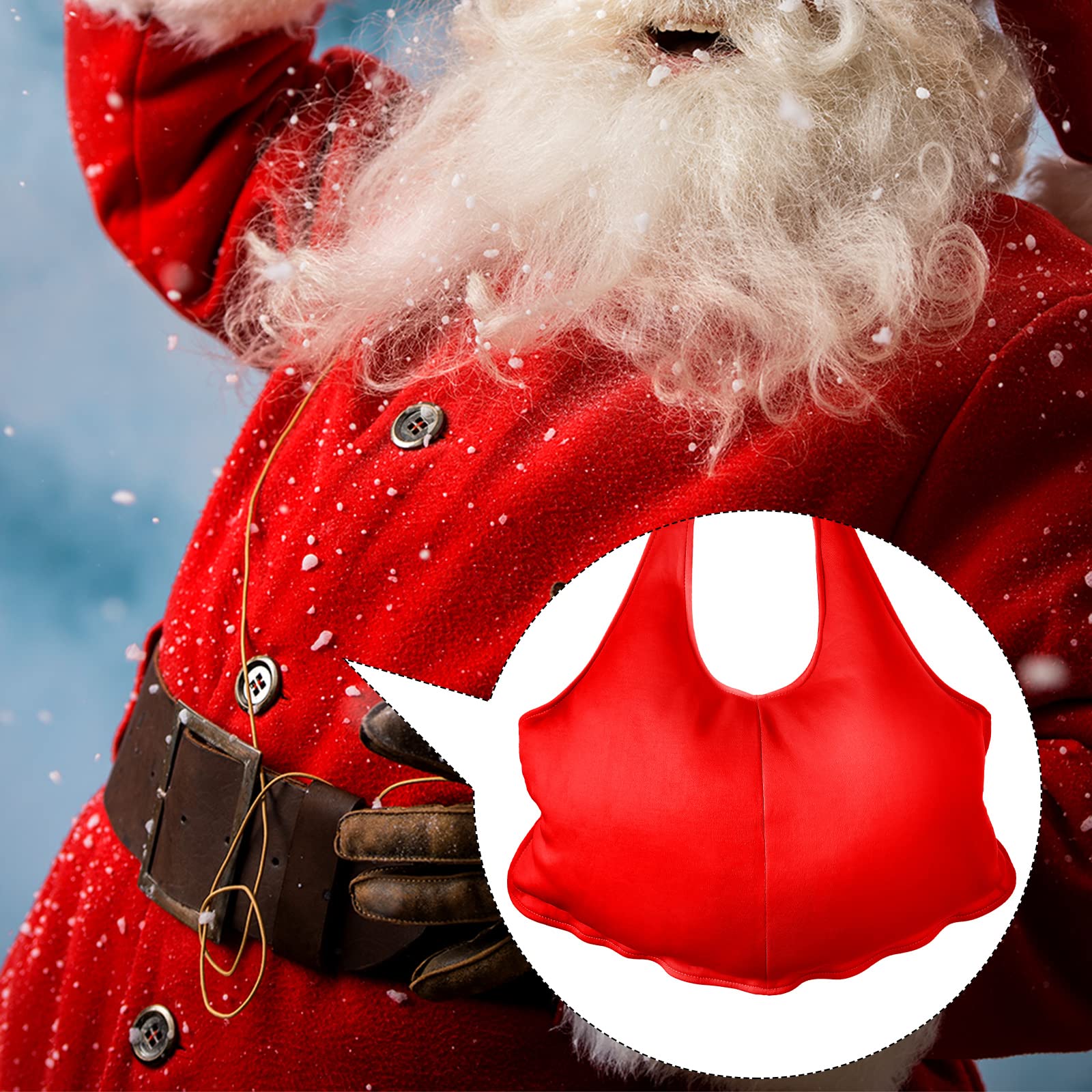 Snapklik.com : SATINIOR Santa Claus Suit Mens Unisex Padded Belly ...