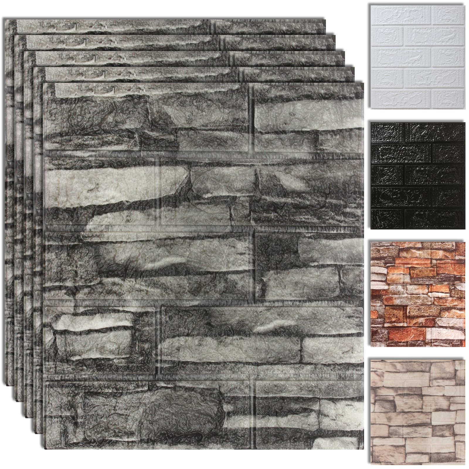 Amazon.com: 20PCS 3D Wall Panels Peel and Stick Foam, Self-Adhesive ...