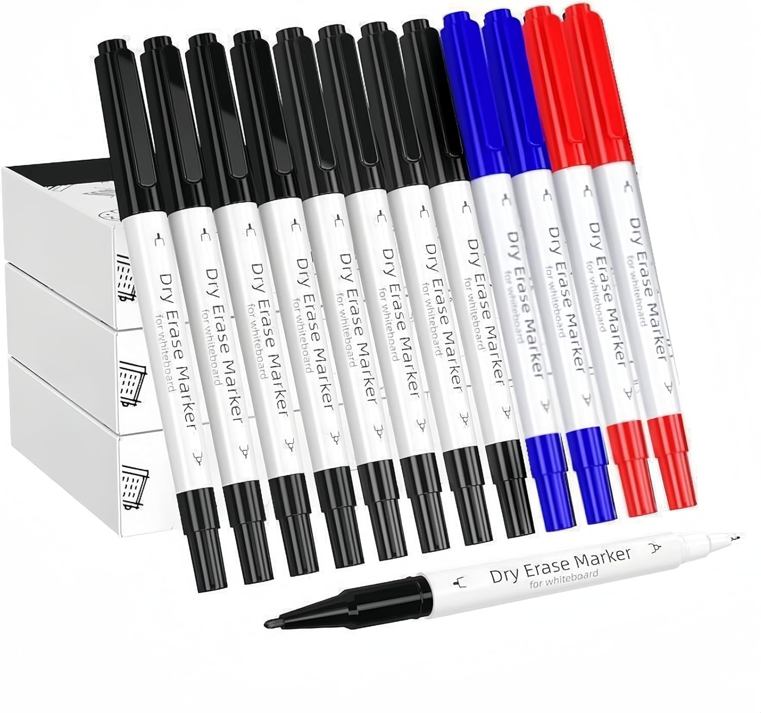 Amazon.com : coojsoo Ultra Fine Tip Dry Erase Markers, Whiteboard ...