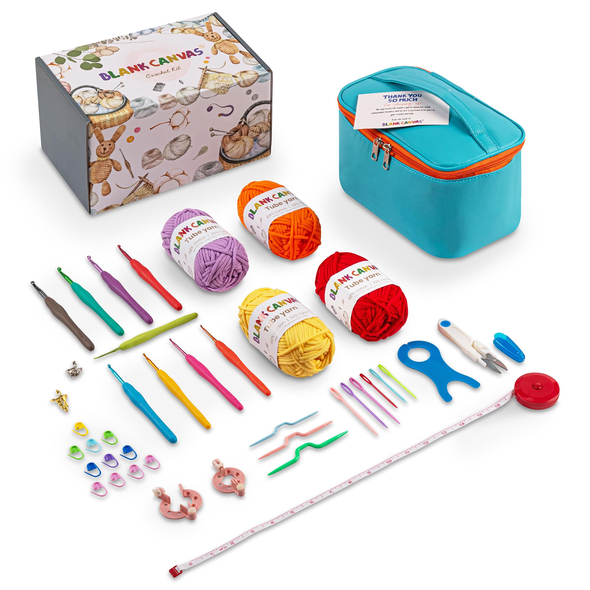 Blank Canvas® Crochet Kit | Crochet Kits for Beginners Adults | Over 25 ...