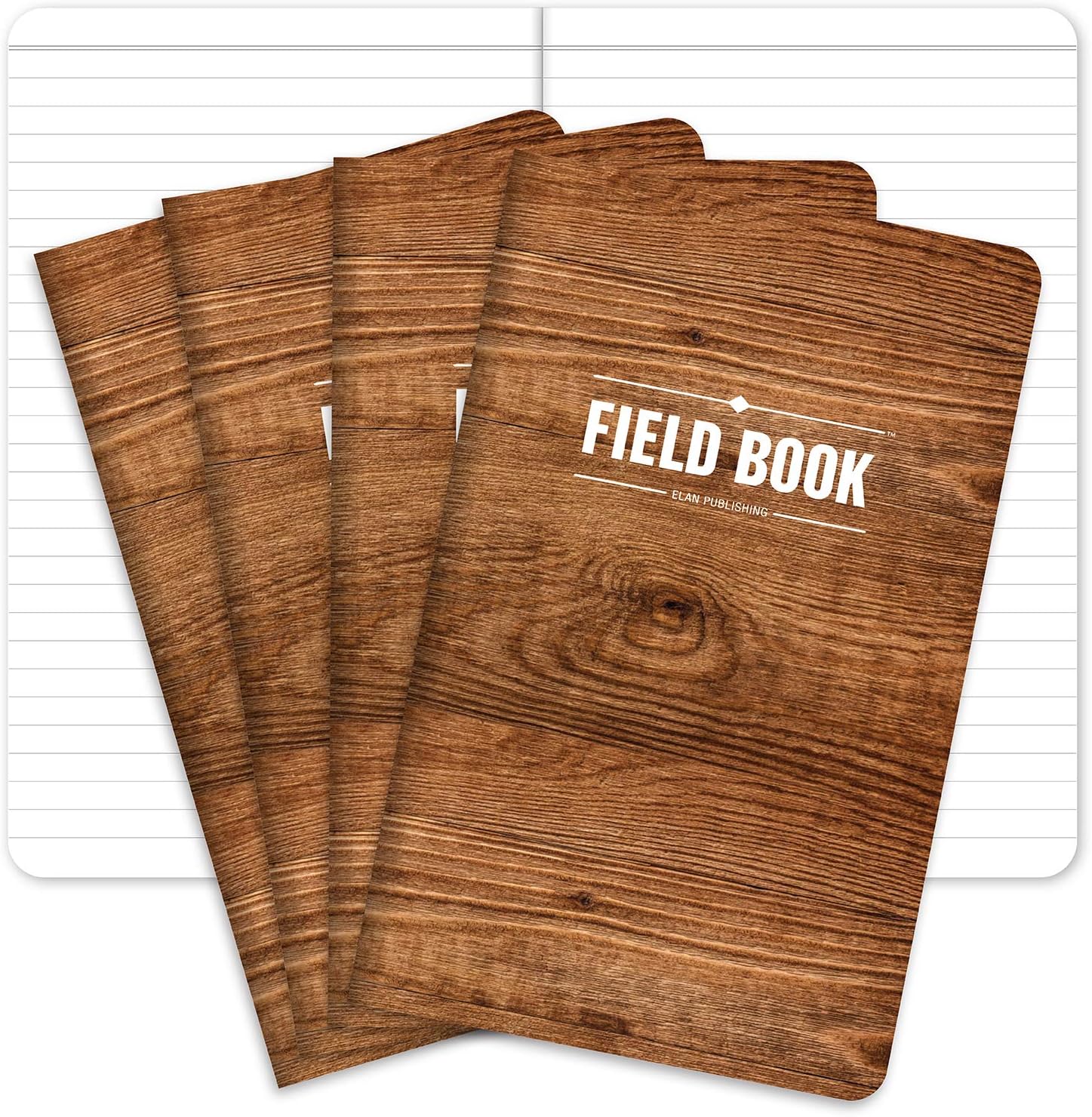 Amazon.com : Field Notebook/Journal - 5"x8" - Wood Pattern - Lined Memo ...
