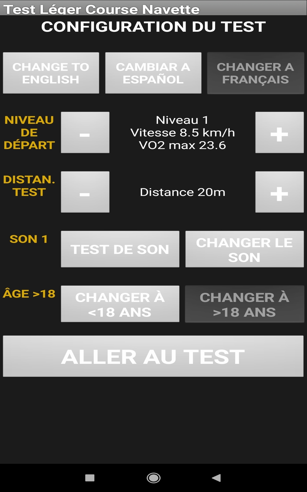 Beep Running Test Leger PRO - App on Amazon Appstore
