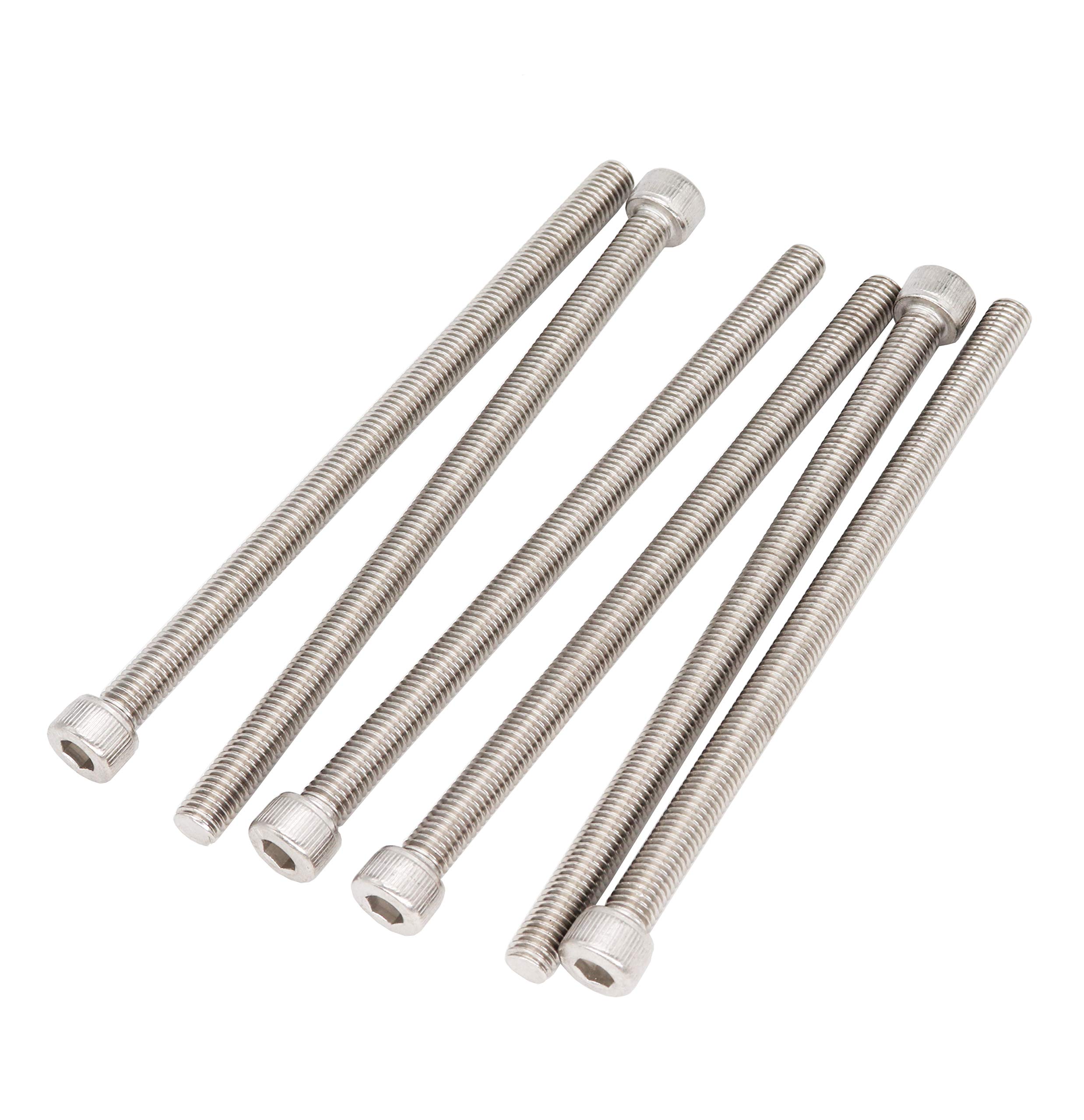 Snapklik.com : 6pcs M8 X 140mm 304 Stainless Steel Hex Socket Cap Bolt ...