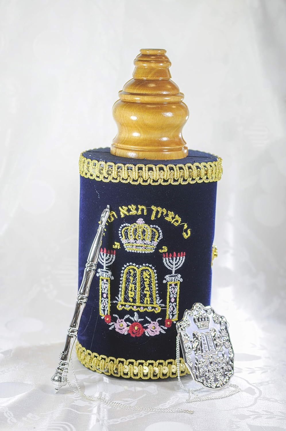 Amazon.com: Medium Hebrew Sefer Torah Scroll Book Jewish Israel Holy ...