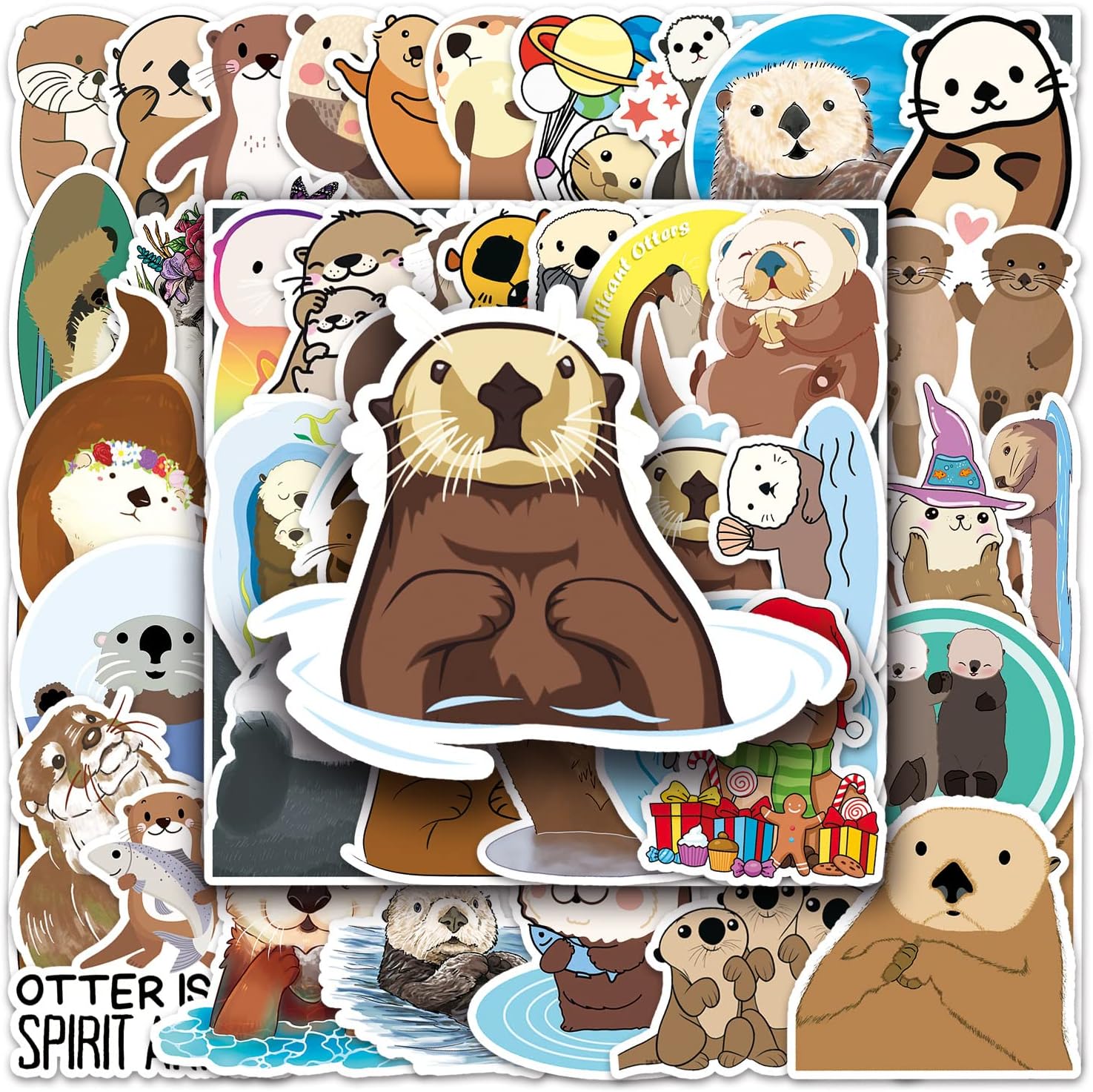 Amazon.com: Otter Stickers for Kids Teens Girls,Cute Bank Beaver Animal ...