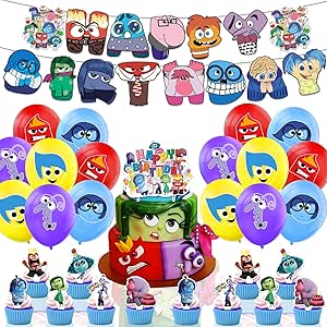 Amazon.com: Inside Out Birthday Party Supplies,Inside Out Birthday ...