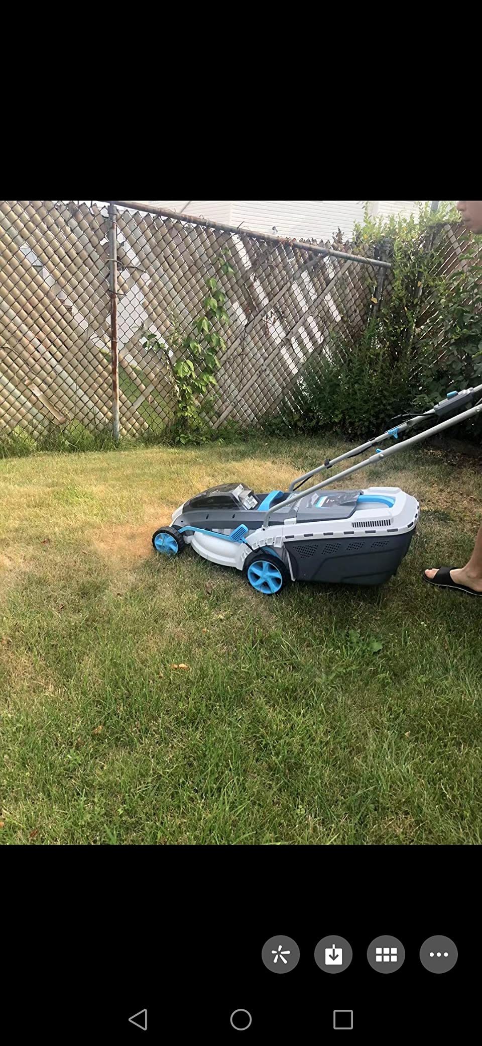 $40/mo - Finance Redback Cordless Lawn Mower, 18 Inch Lightweight Lawn ...