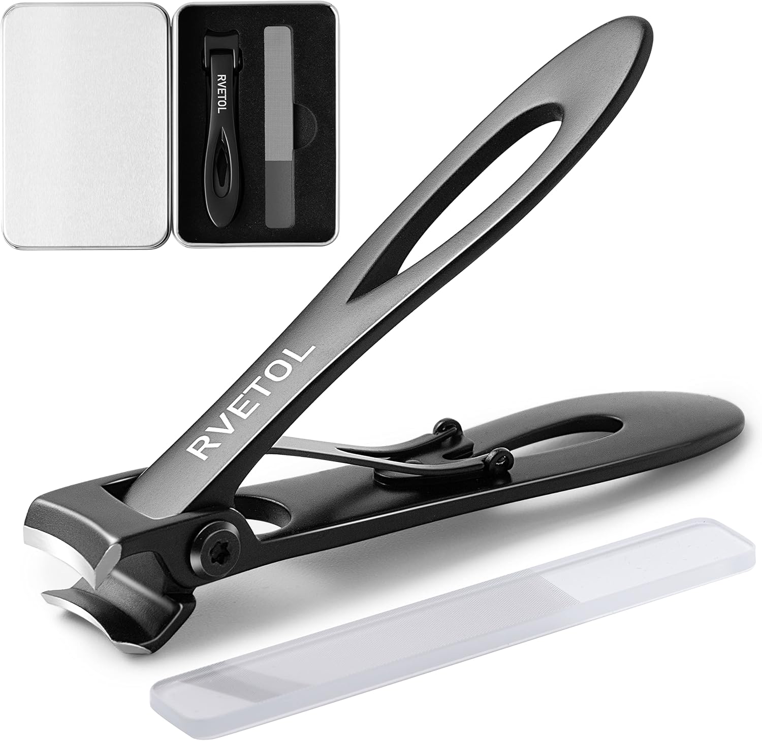 Amazon.com : Nail Clippers for Thick Nails, RVETOL Wide Jaw Opening ...
