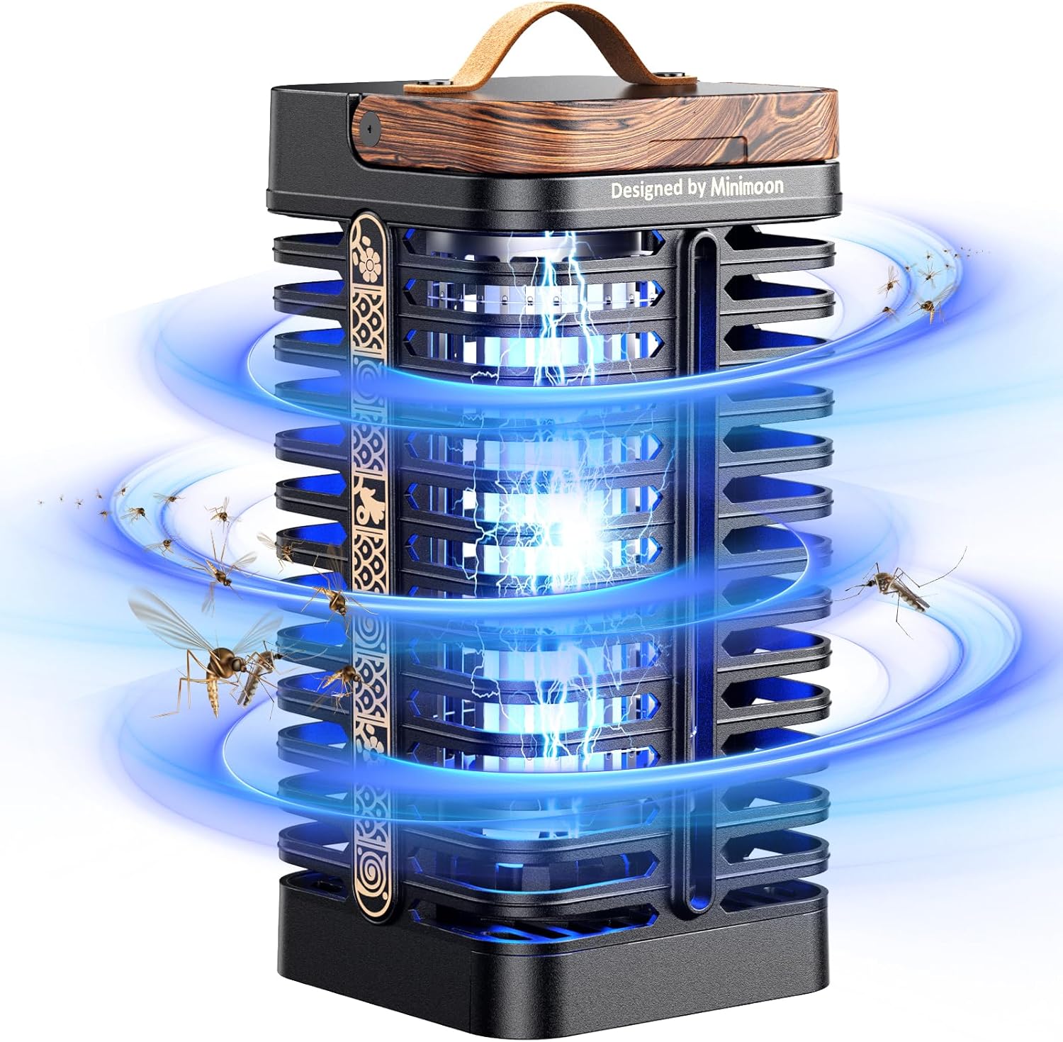 Amazon.com : Minimoon Bug Zapper Outdoor 4200V High-Voltage Mosquito ...