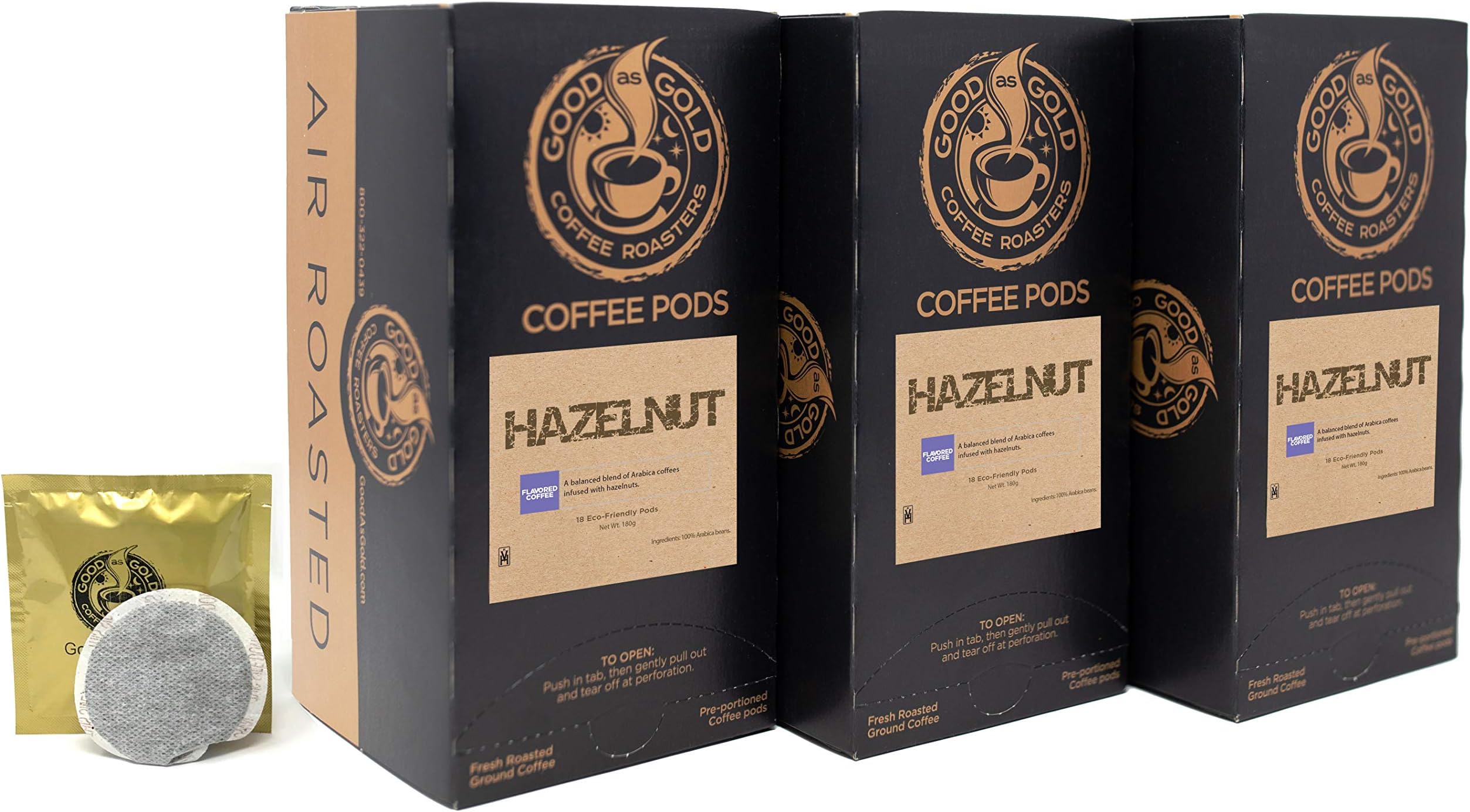 Amazon.com: 100% COLOMBIAN COFFEE PODS - Good As Gold Coffee - (1 Box ...